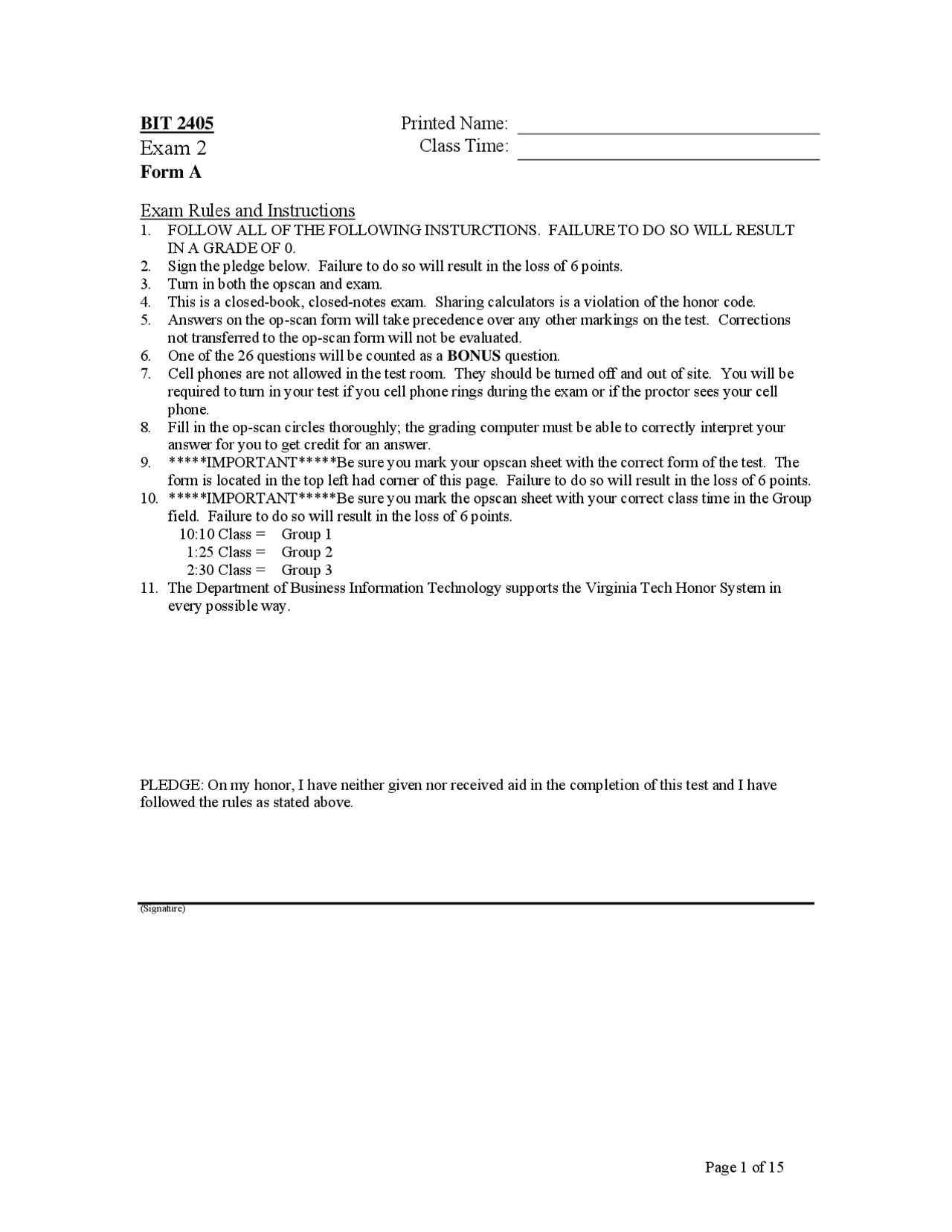Binomials, Standard Deviation in Quantitative Methods | BIT 2405 - Docsity