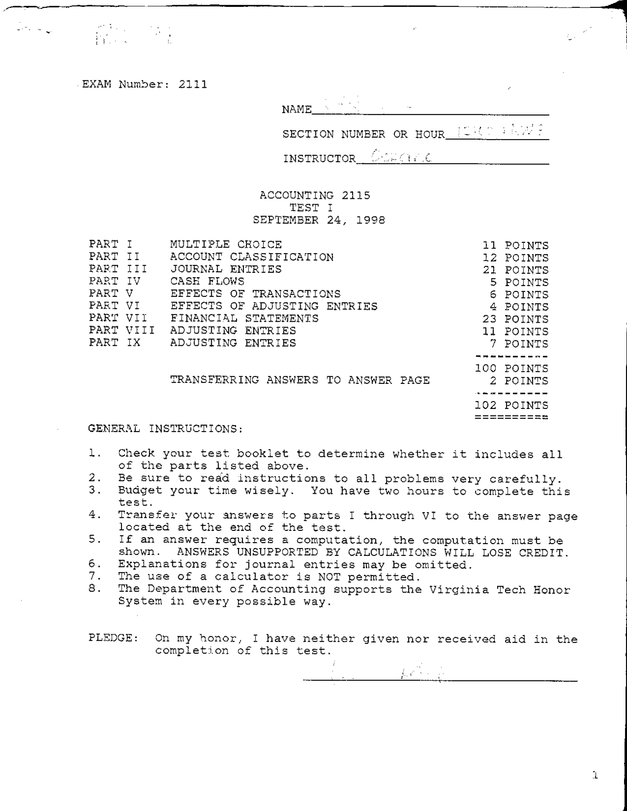 Test 1 With Answers Principles Of Accounting Acis 2115 Exams