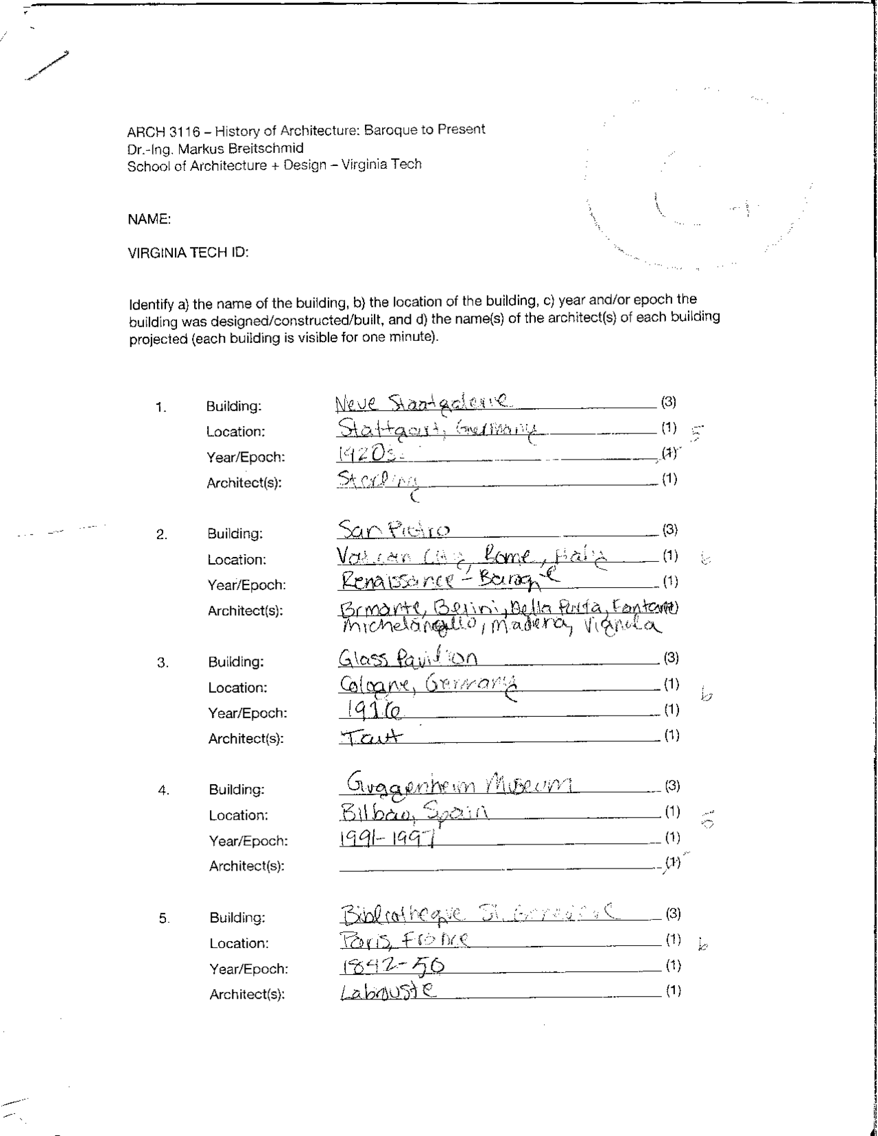 Exam 1 with Answer Key - History of Architecture | ARCH 3116 | Exams ...