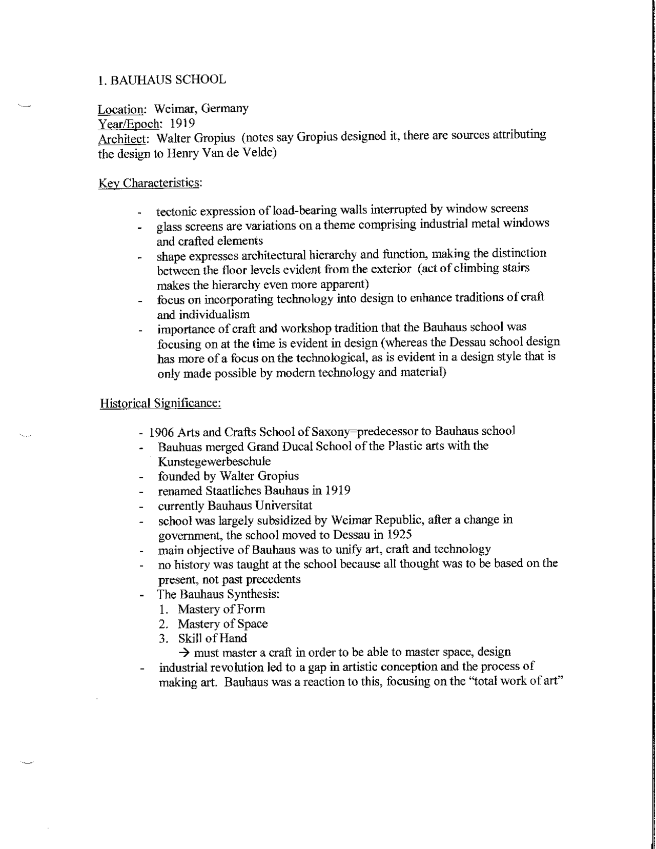 Test 1review Of All Buildings History Of Architecture Arch 3116