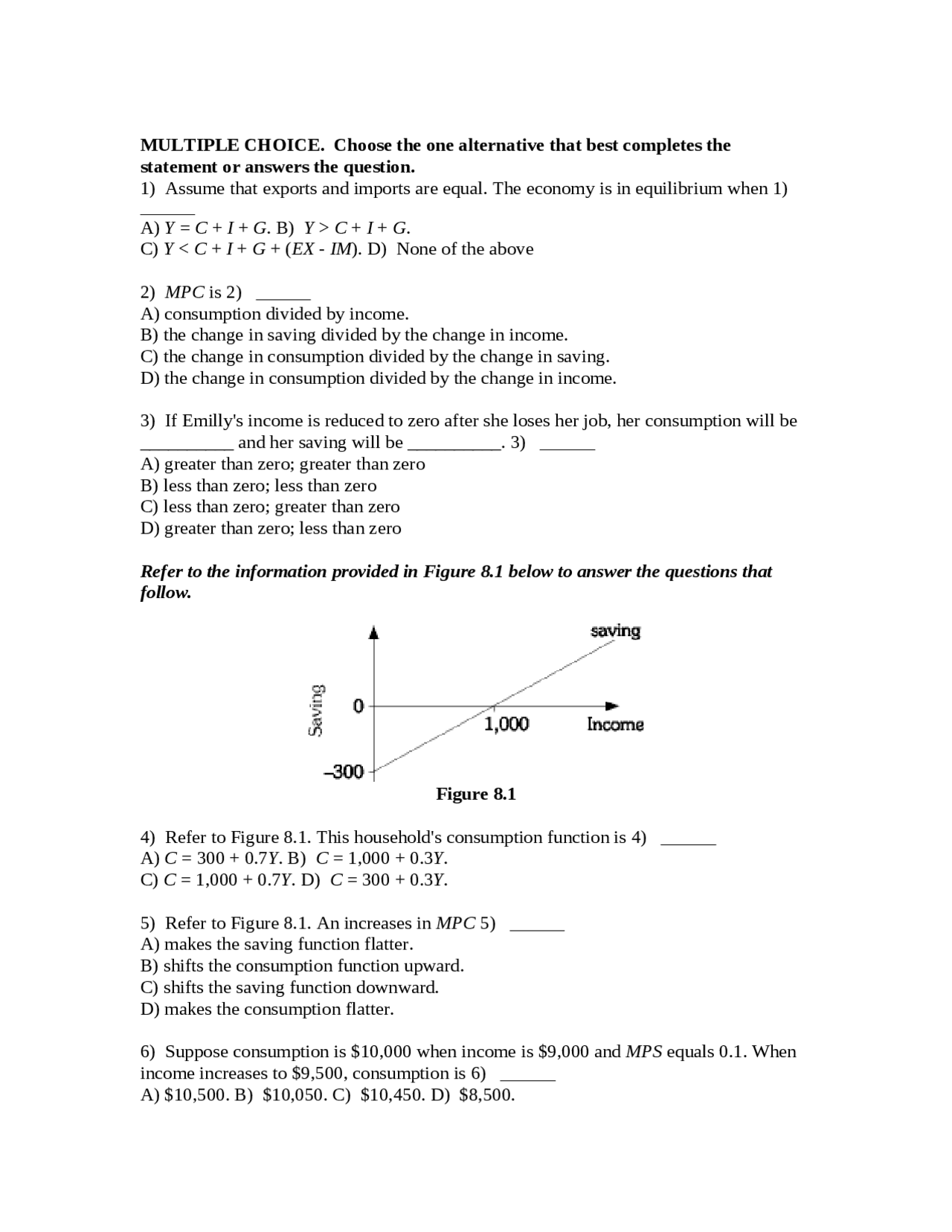 Homework With Answers For Principles Of Economics Econ 2006 Docsity