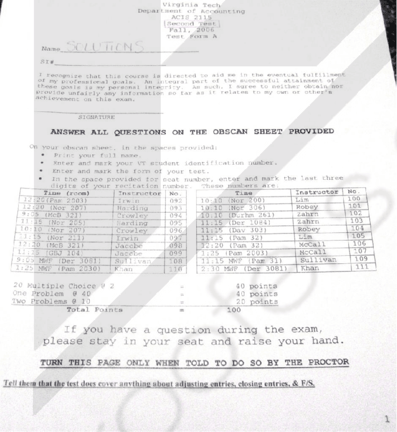 Solved Exam 2 For Principles Of Accounting Acis 2115 Exams