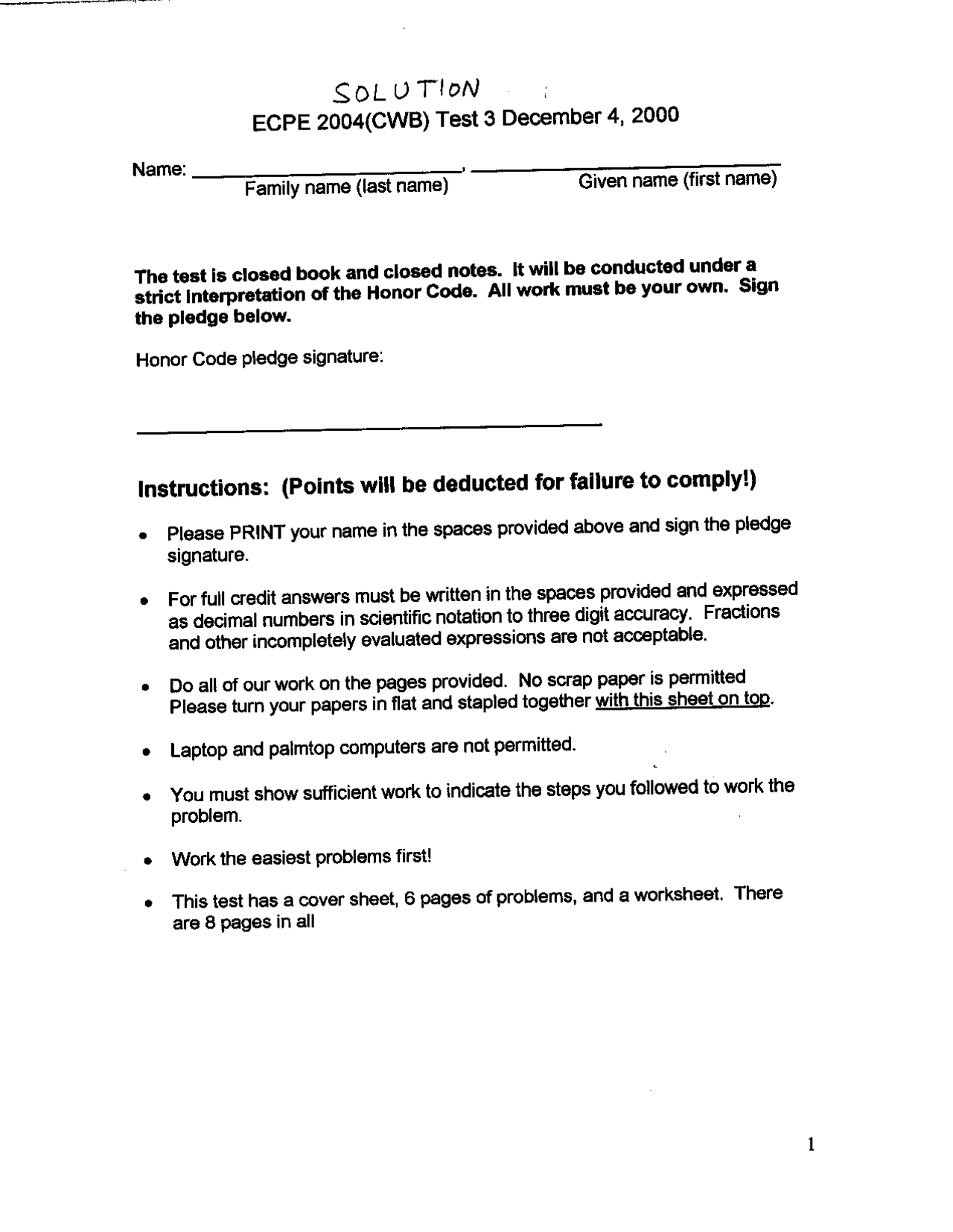 Test 3 With Solutions Network Application Design Ece 4564 Docsity