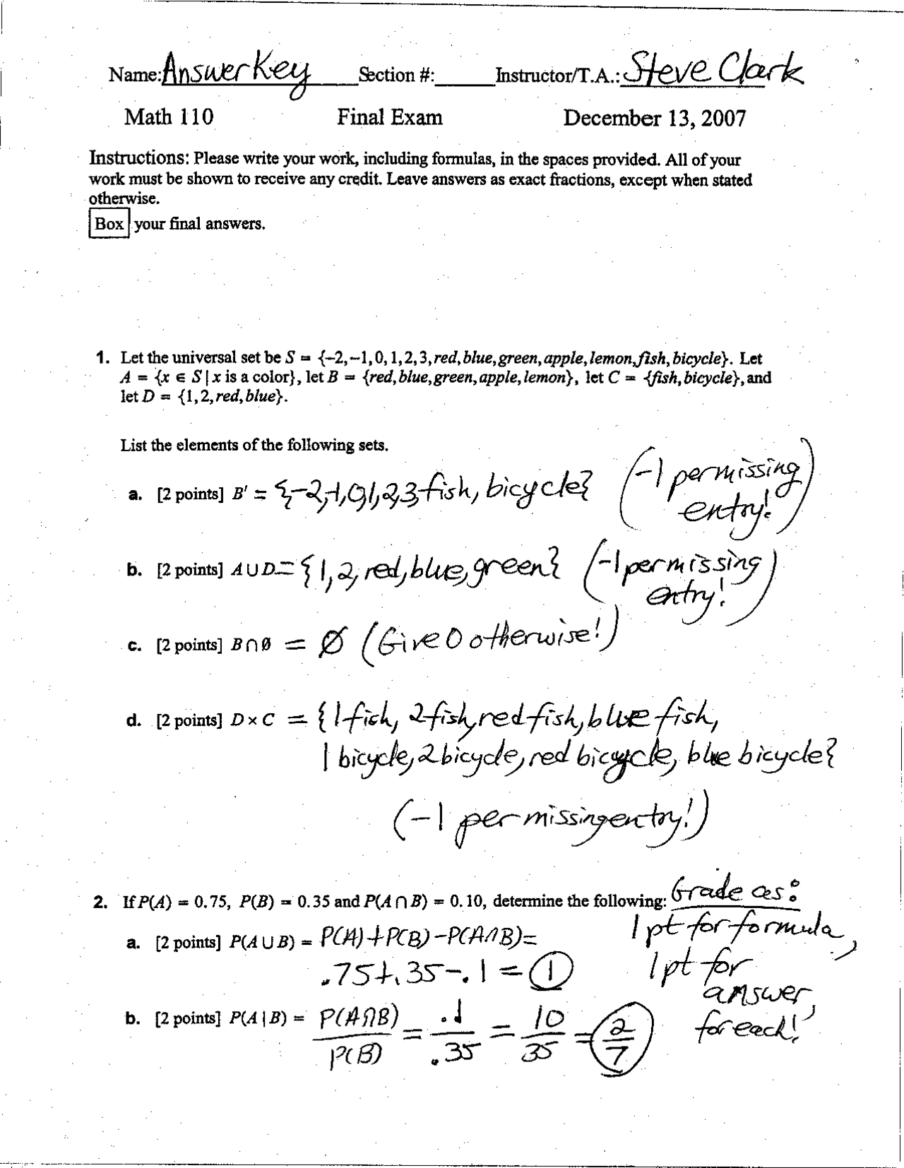 18 Solved Exam Final Solutions Elementary Mathematics Models Math