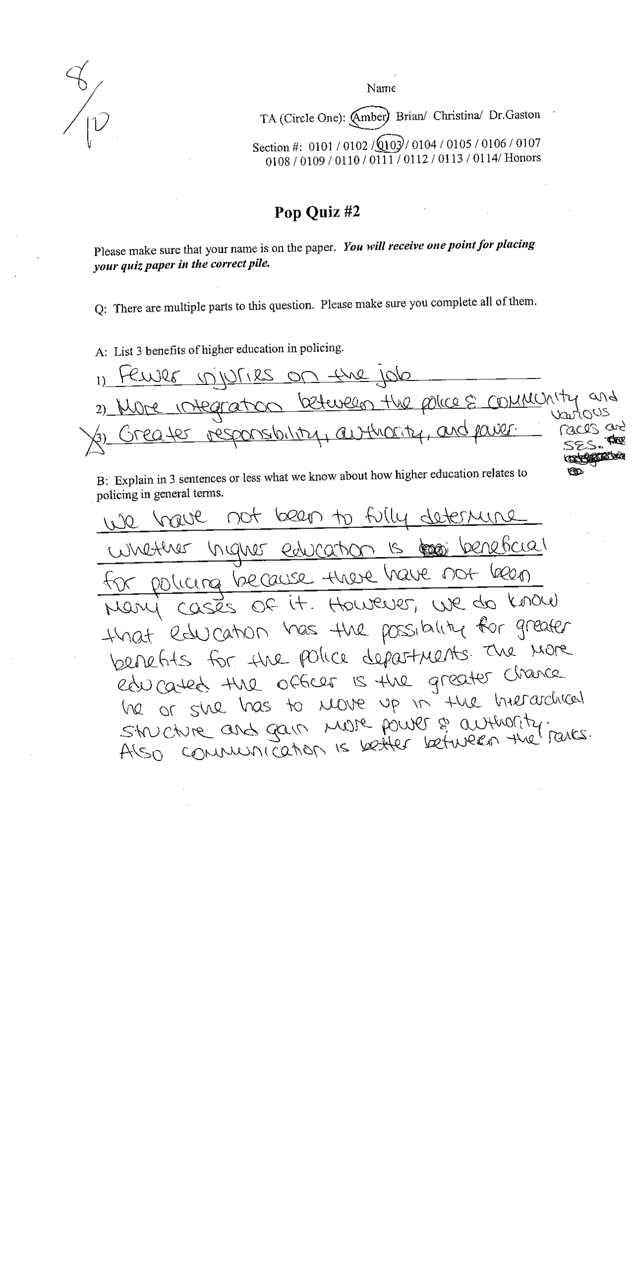 Introduction To Criminal Justice Solved Quiz Ccjs 100 Quizzes
