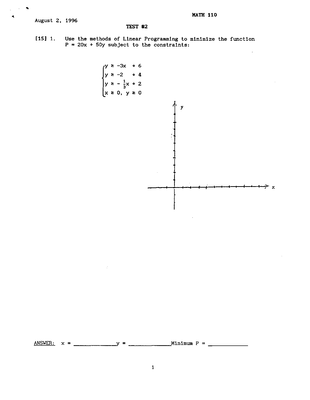 Exam 2 With Questions Elementary Mathematics Models Math 110 Docsity
