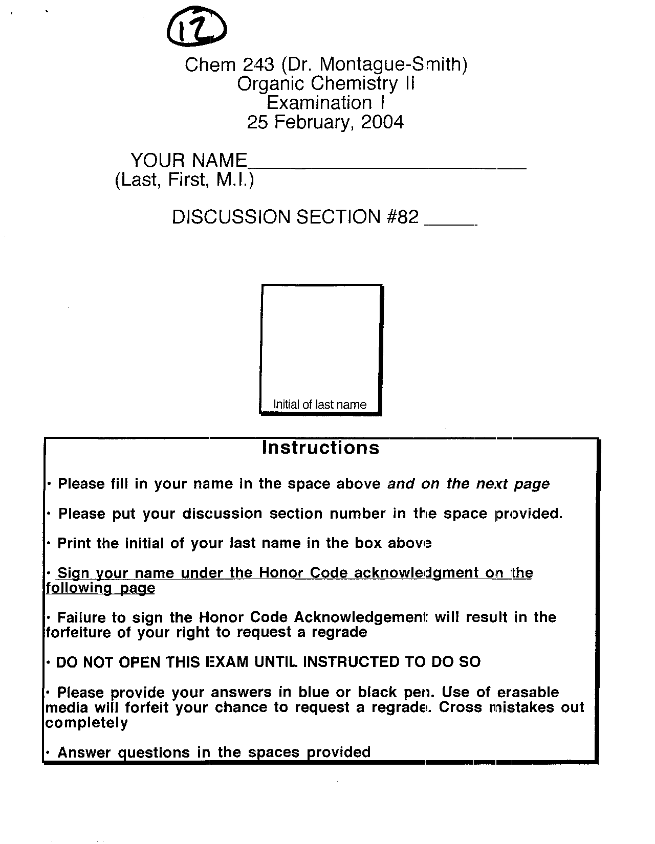 Exam 1 Questions and Cheat Sheet - Organic Chemistry II | CHEM 243 ...