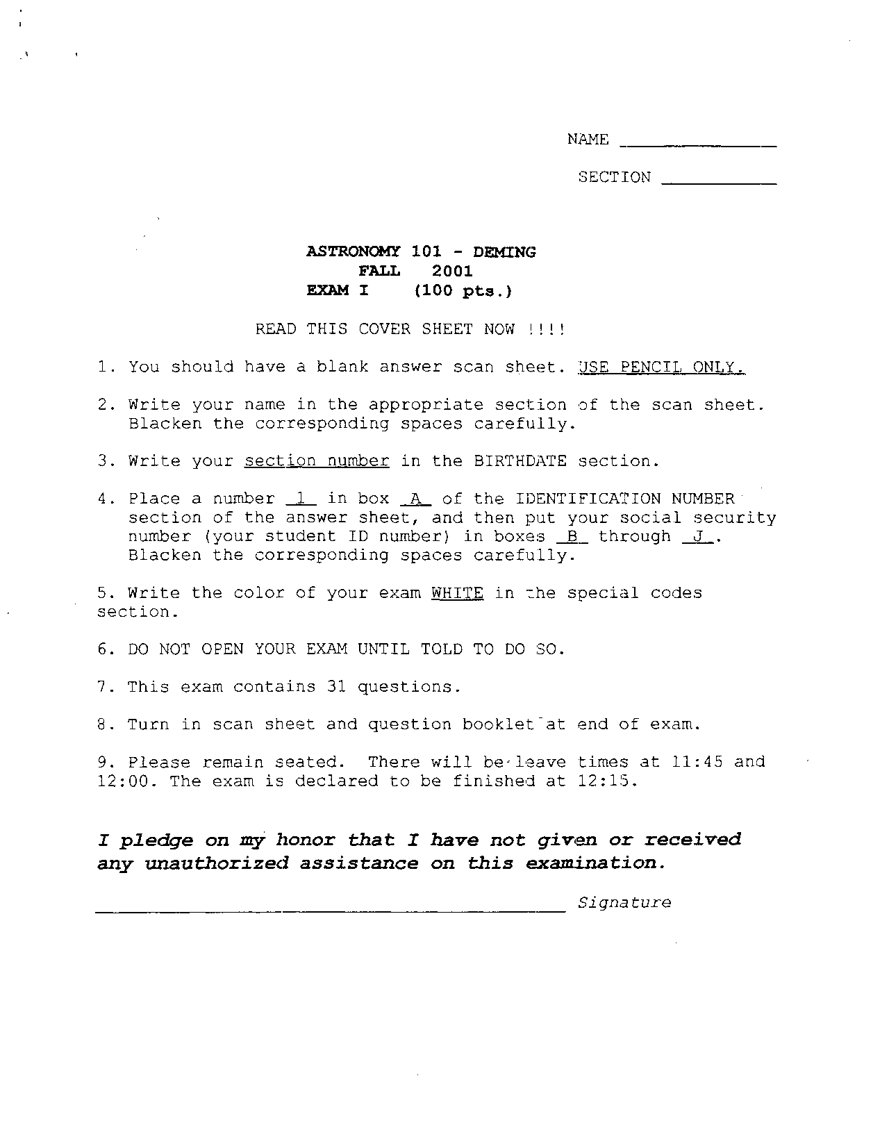 Exam 1 Questions General Astrology Astr 101 Docsity