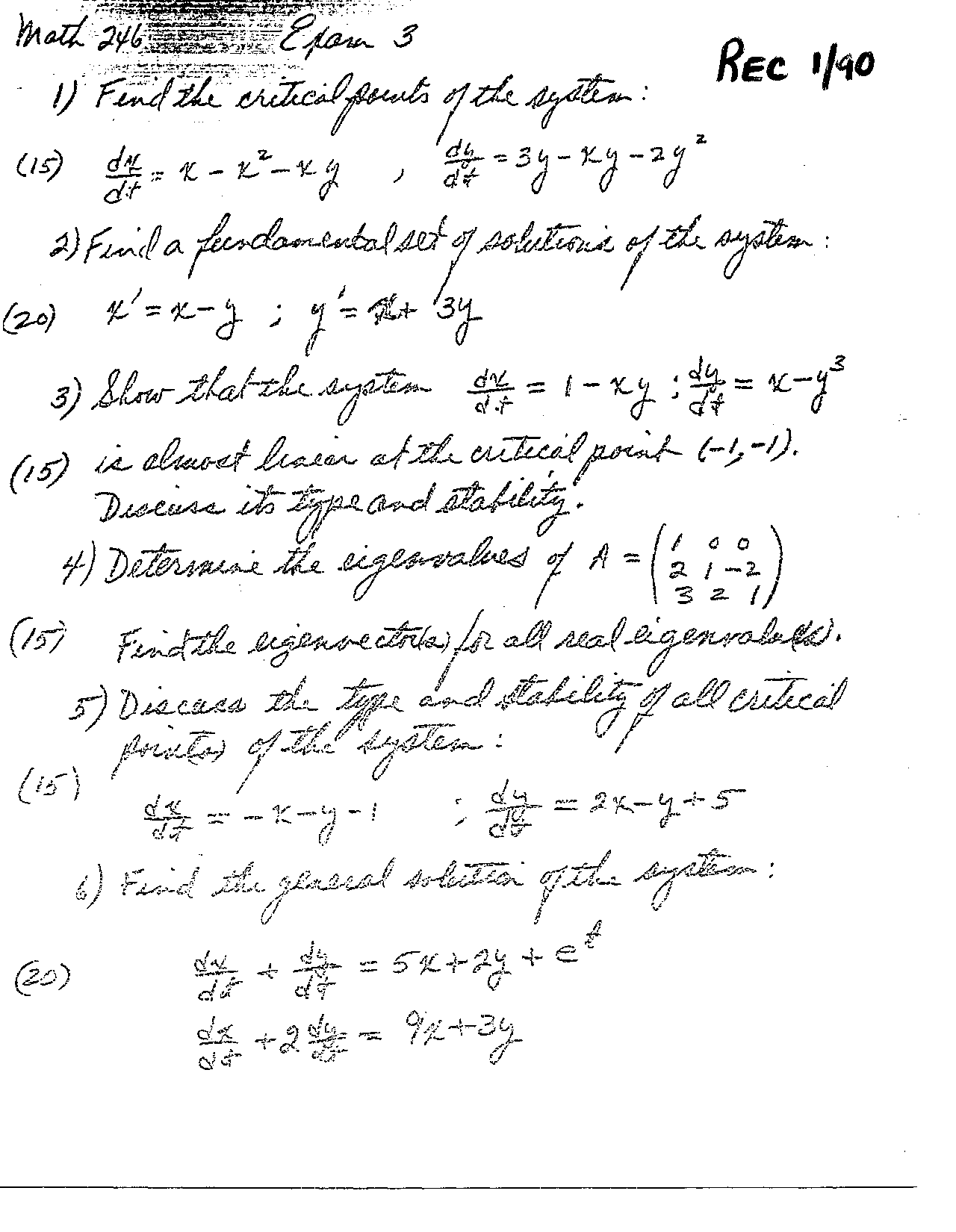 Handout Notes On Differential Equations For Science And Engineers