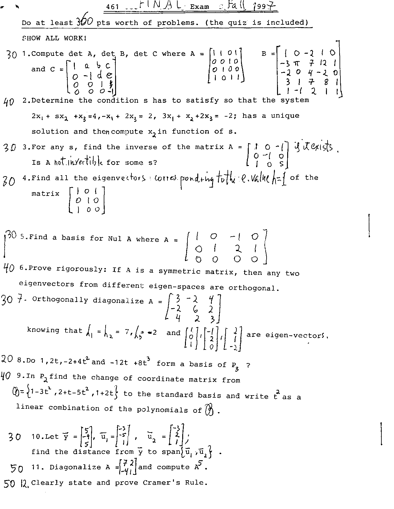 Systems, bases, matrix - LINEAR ALGEBRA FOR SCIENTISTS & ENGINEERS ...