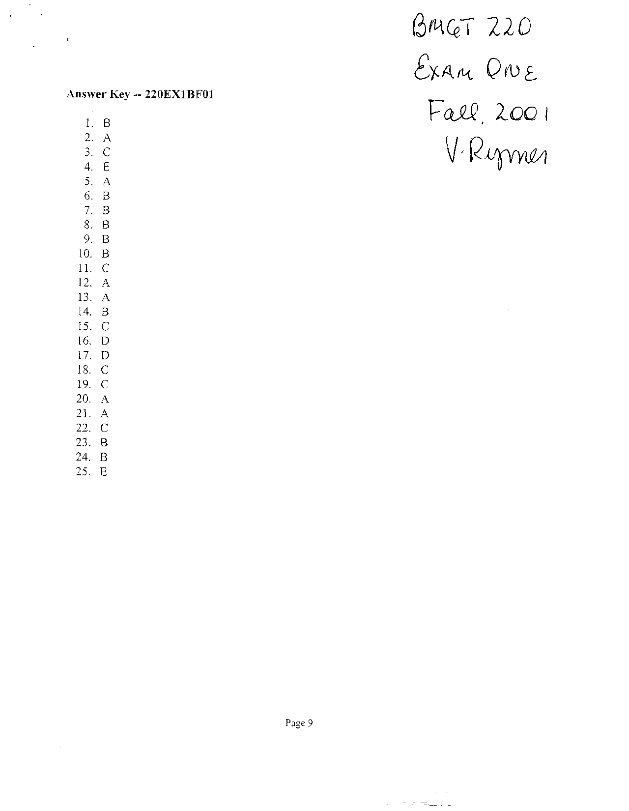 Multiple Choice Quiz With Solutions On Accounting Bmgt 220 Docsity