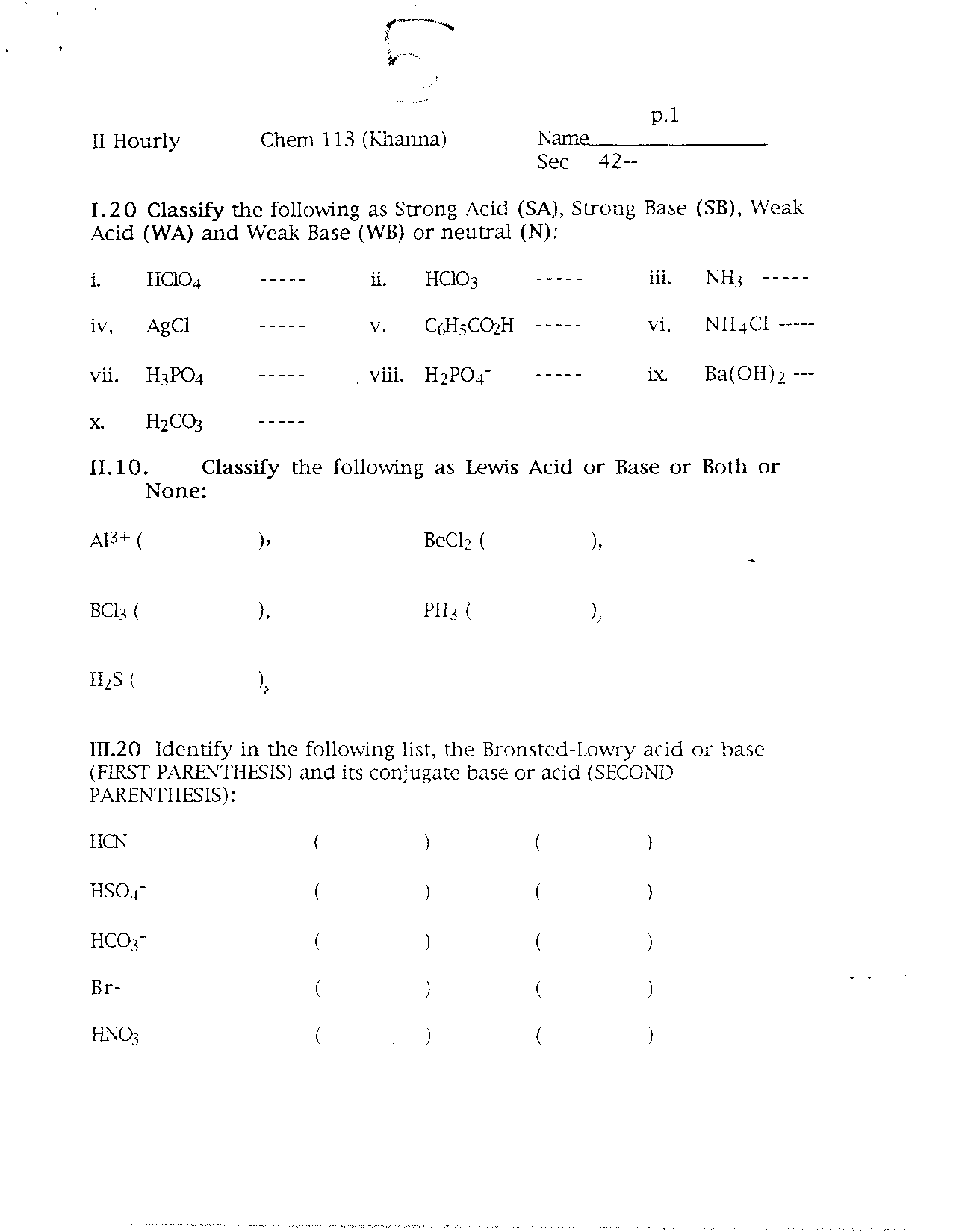 Mcqs For Midterm Exam 2 Chemistry Fundamentals Ii Chem 271 Docsity