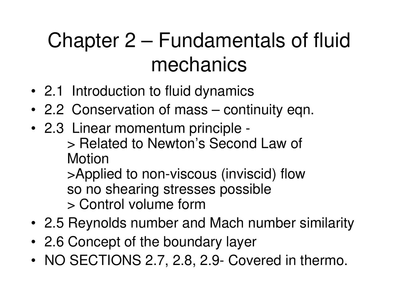 Fundamentals of Fluid Mechanics - Lecture Slides | AOE 3014 - Docsity