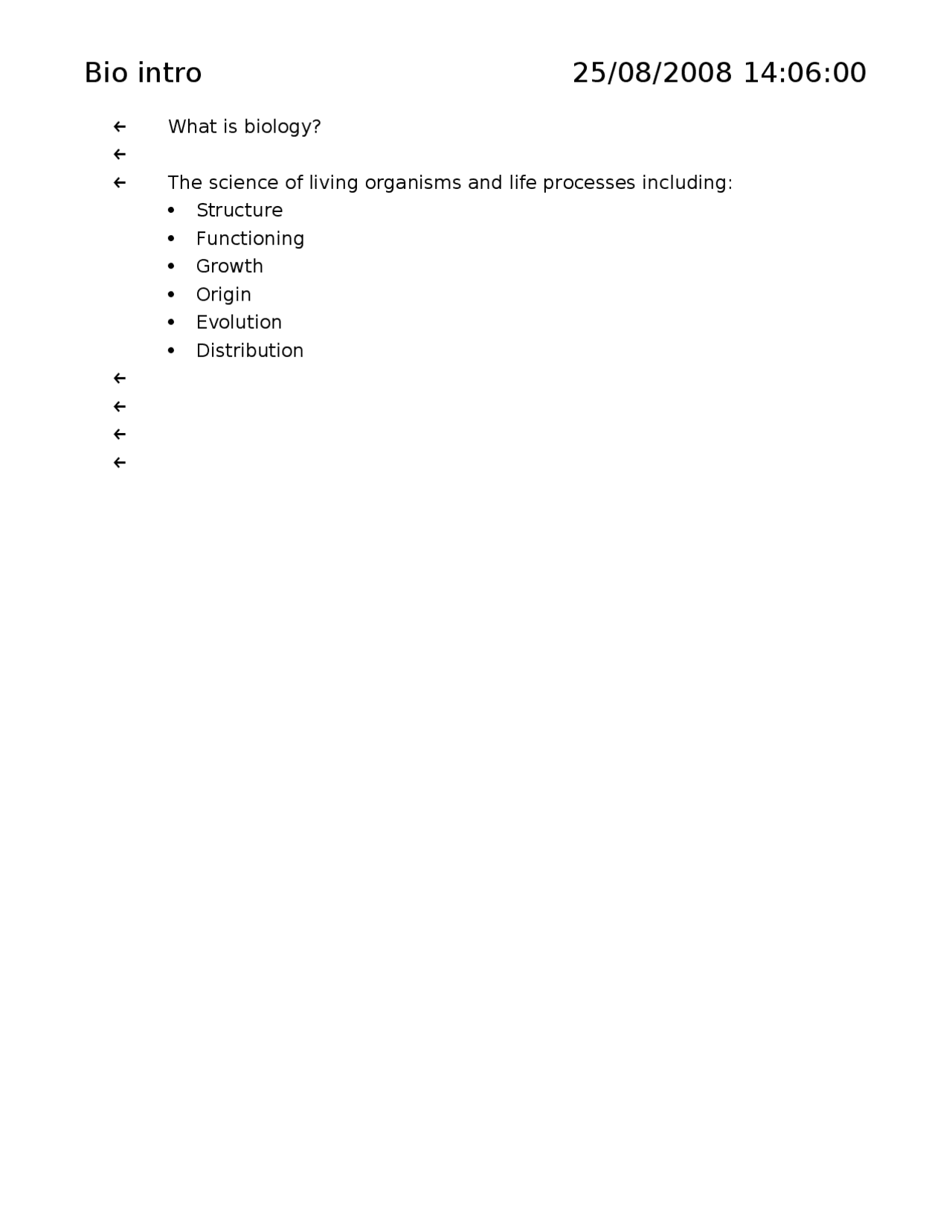 Science Of Living Organisms And Life Processes Lecture Notes Biol