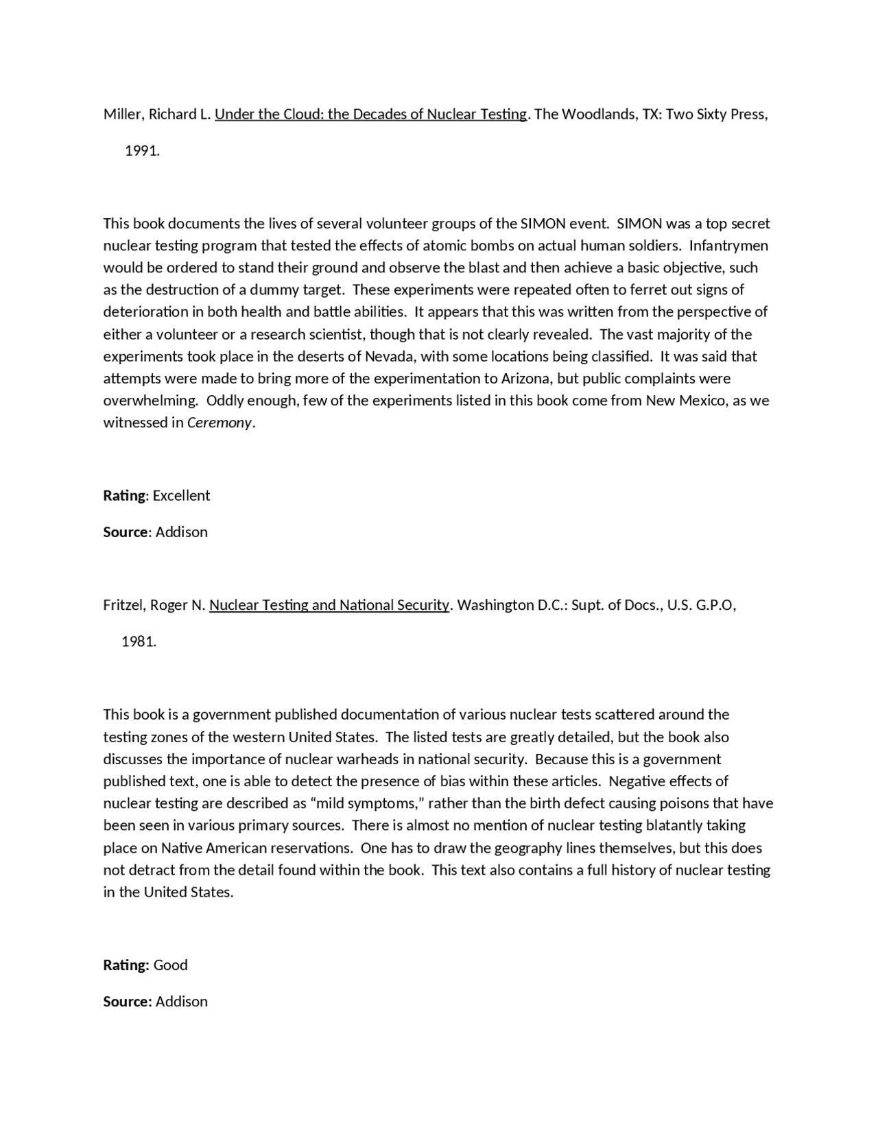 Precise Format for the Annotated Bibliography for Research Paper | ENGL ...