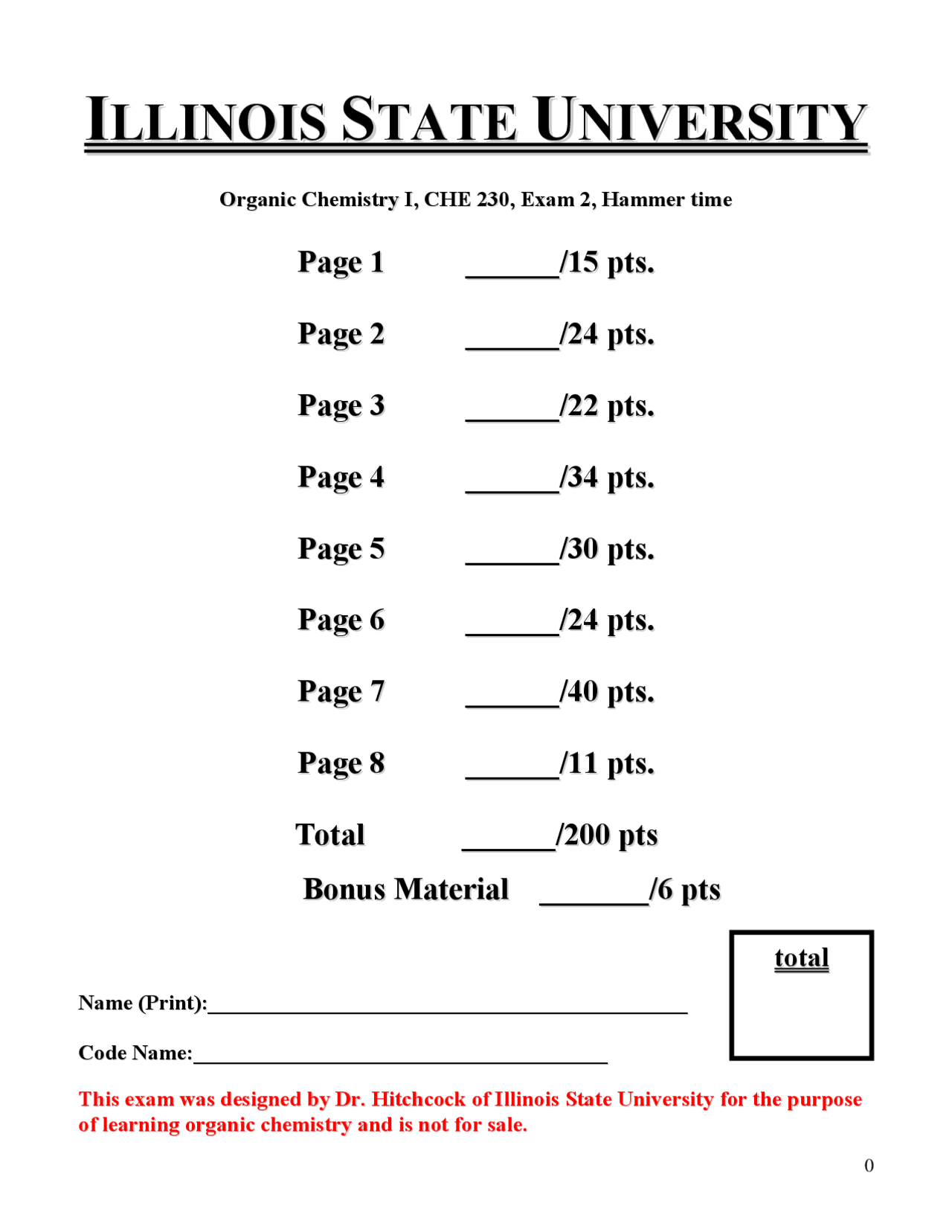 Organic Chemistry I List Of Multiple Choice Exercices Exam Ii Che