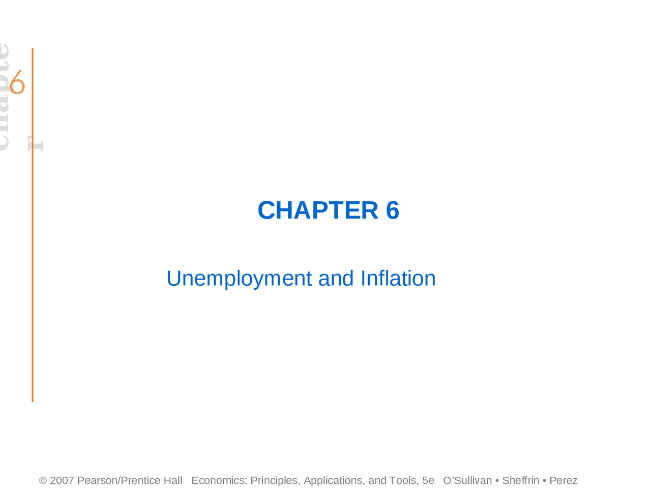 Unemployment And Inflation Lecture Slides Econ 2006 Docsity