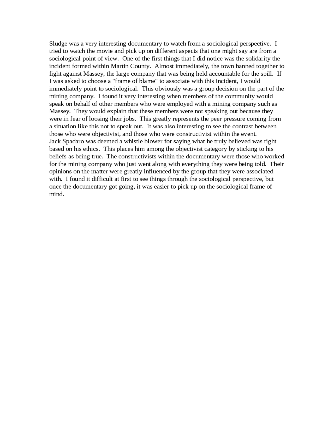 Sludge Introductory Sociology Notes Soc 1004 Docsity