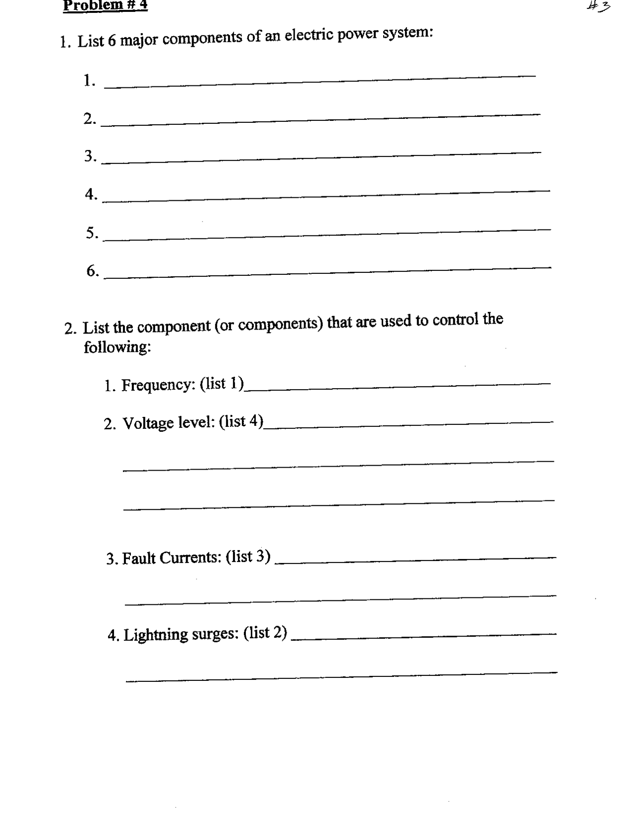 Test 1 with Answer Key - Introduction to Power Systems | ECE 3304 ...