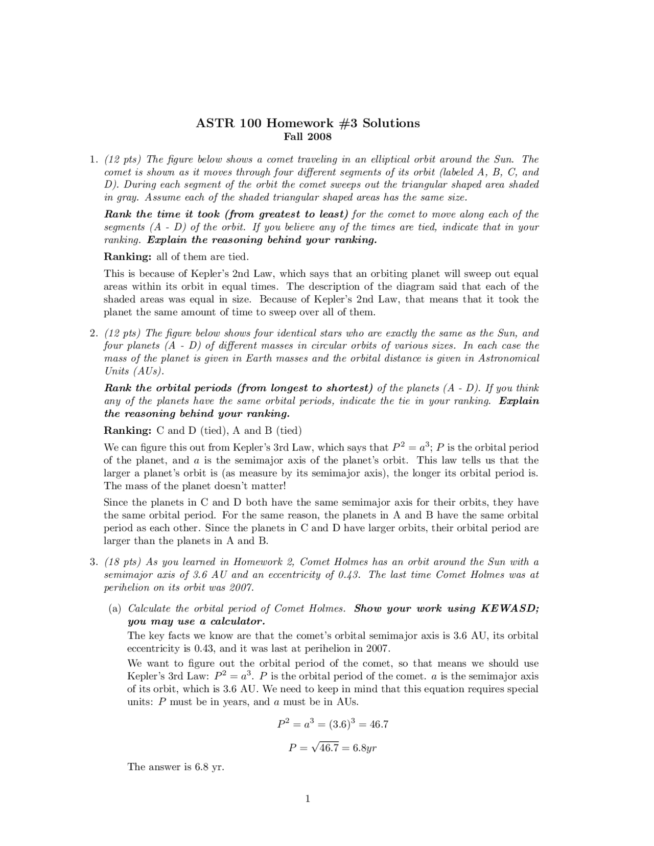 Introduction to Astronomy - Homework 3 solutions | ASTR 100 ...