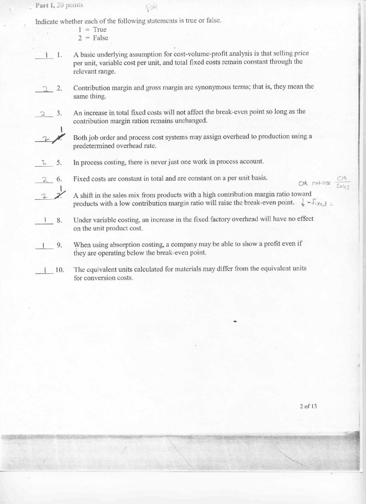 Solved Final Exam Principles Of Accounting Acis 2116 Docsity