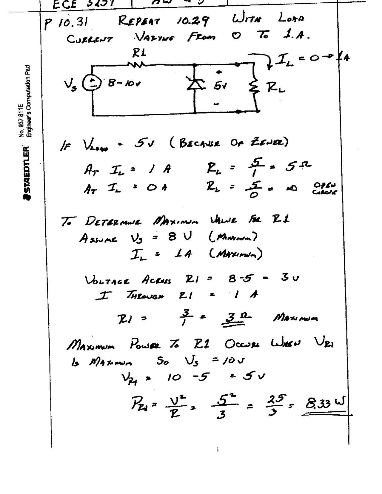 Homework 5 Solutions Industrial Electronics Ece 3254 Docsity
