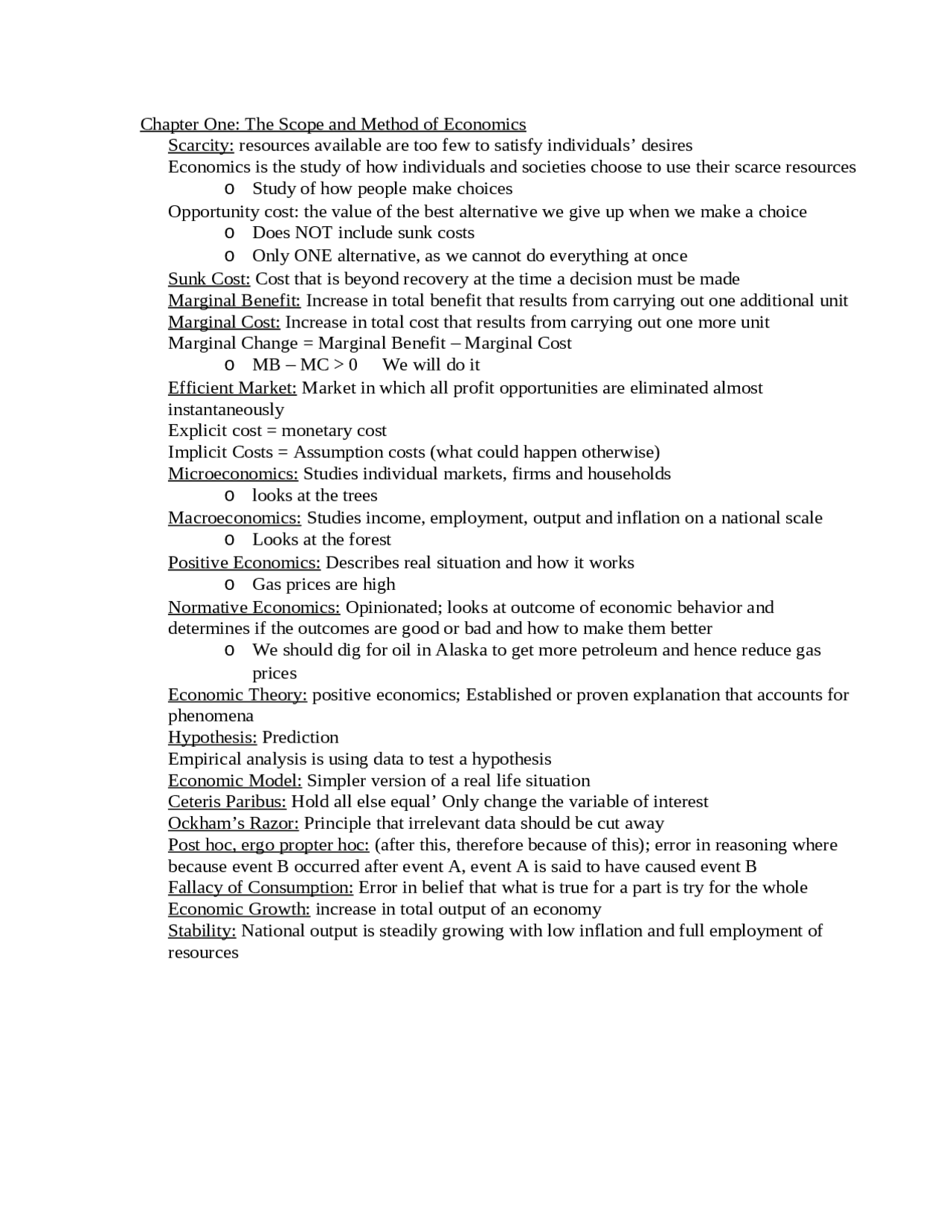 The Scope and Method of Economics - Principles of Economics | ECON 2006 ...