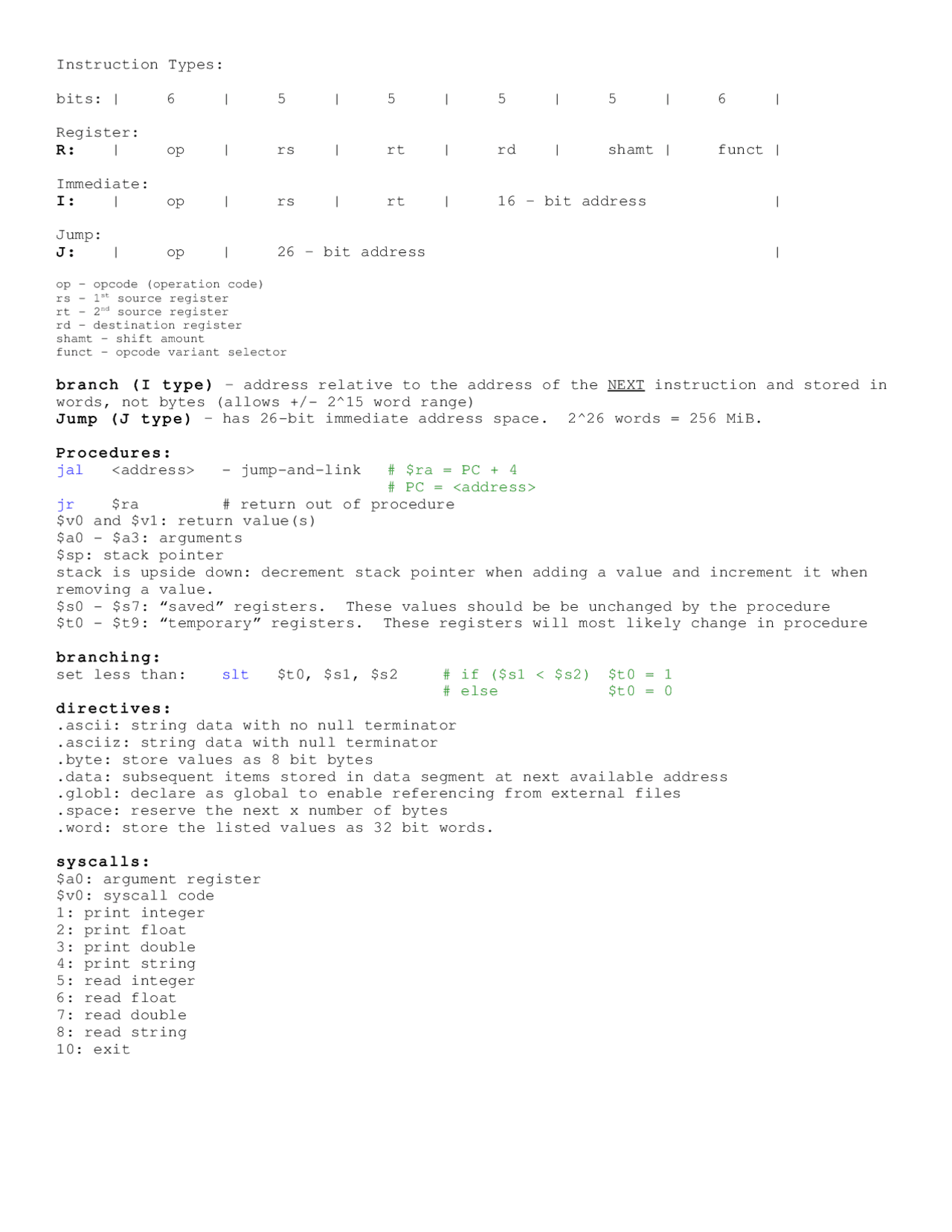 Notes For Exam Review Introduction Computer Organization Cs 2504