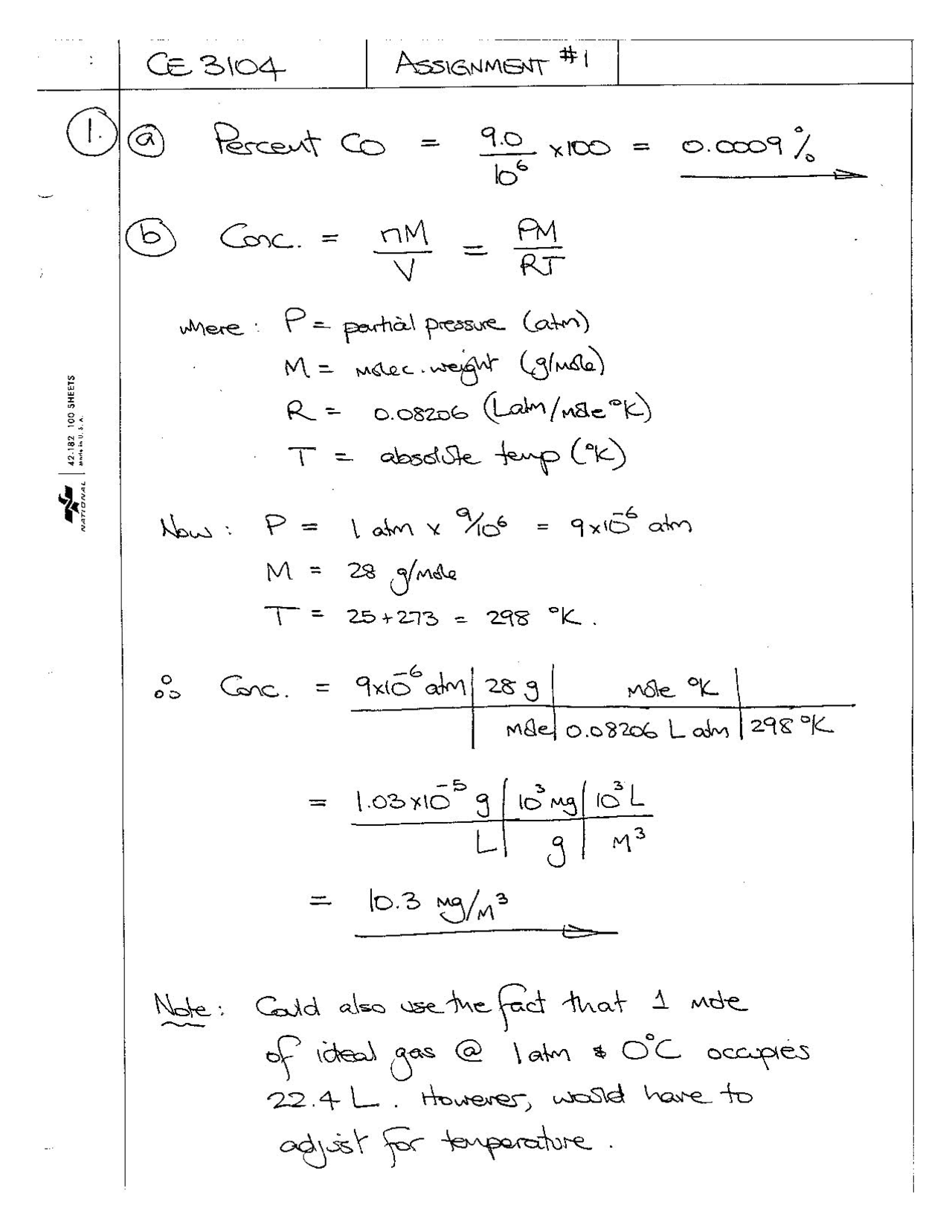 Intro To Environmental Engineering Written Lecture Notes Cee 3104