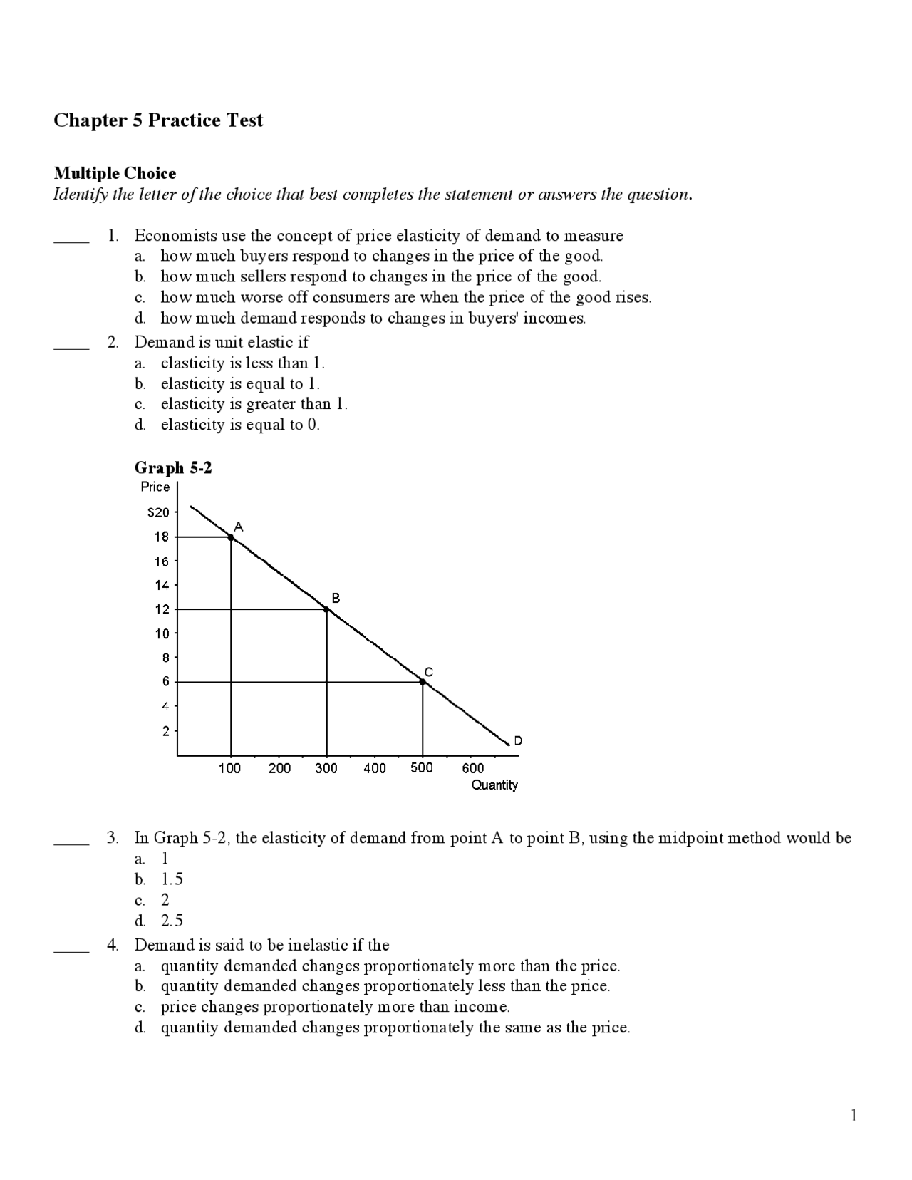 Practice Questions - Elastic Demand - Principles of Economics | ECON ...