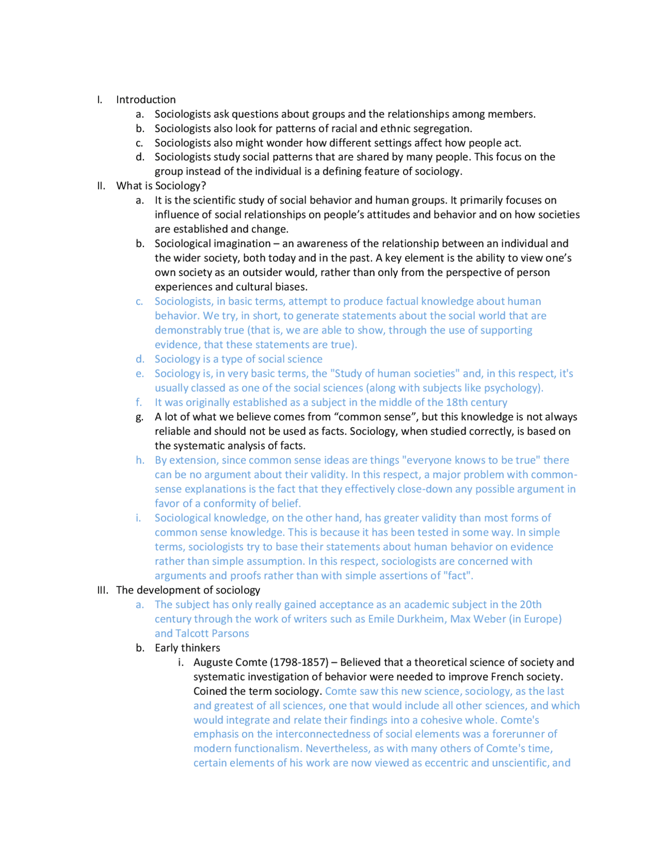Review Sheet Introductory Sociology Soc 1004 Docsity