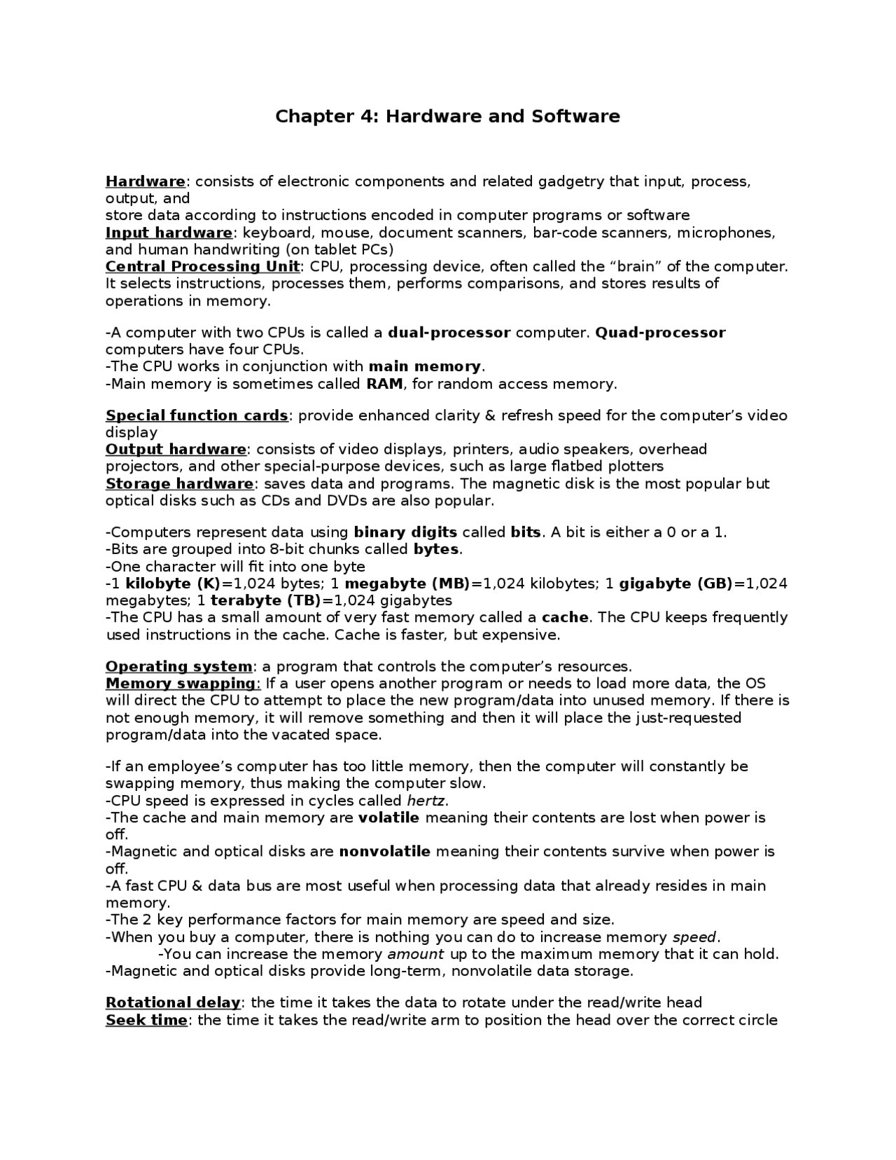 Demonstrating Business Performance Improvement Notes Acis 1504