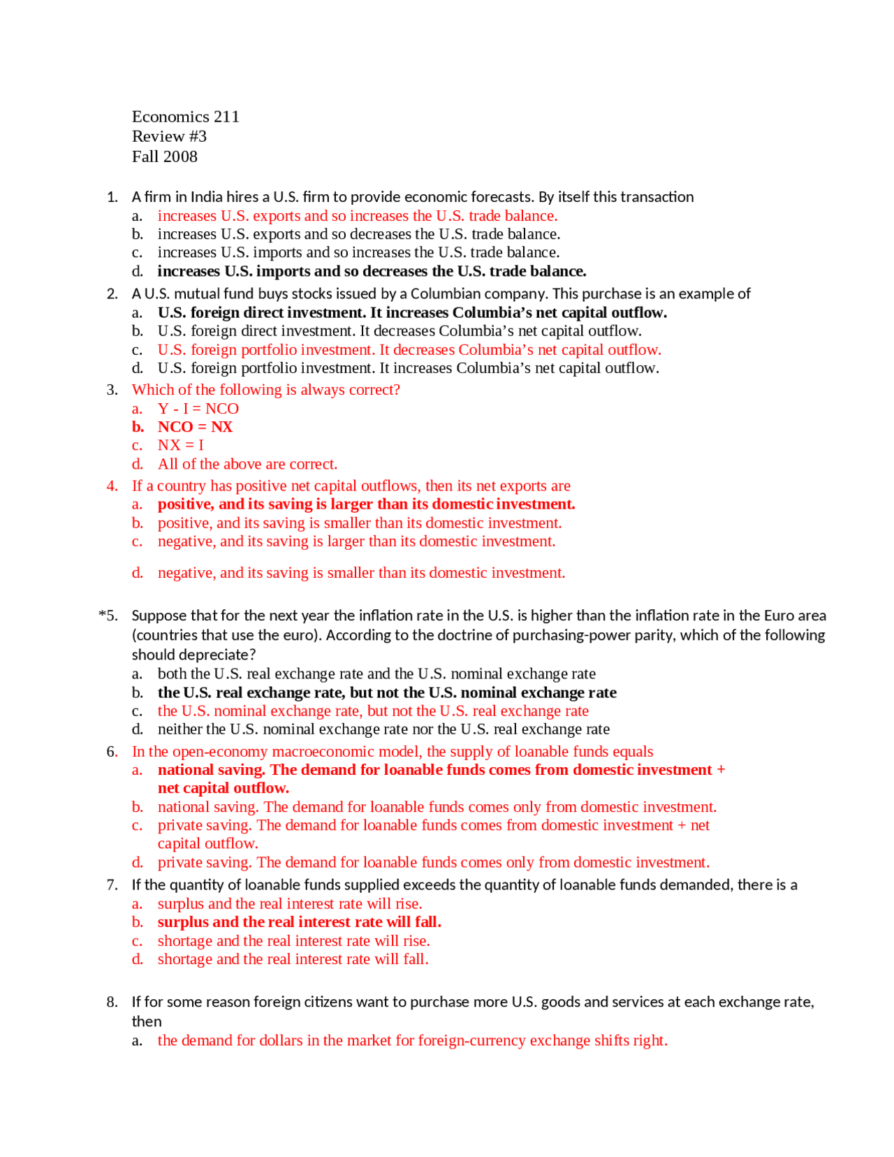 Review Sheet for Exam - Principles of Economics and Microeconomics ...