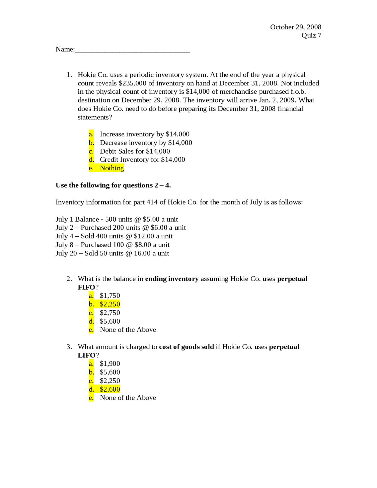 Quiz 7 With Solution Intermediate Financial Accounting Acis 3115