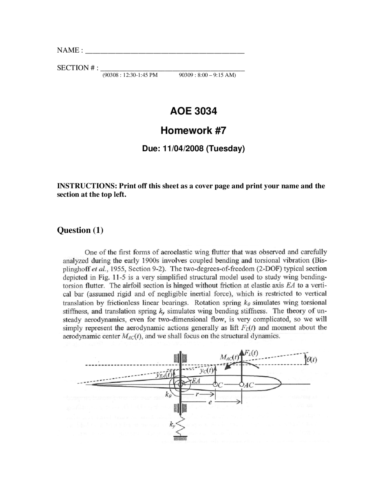 Solution To Homework 7 Vehicle Vibration And Control Aoe 3034 Docsity