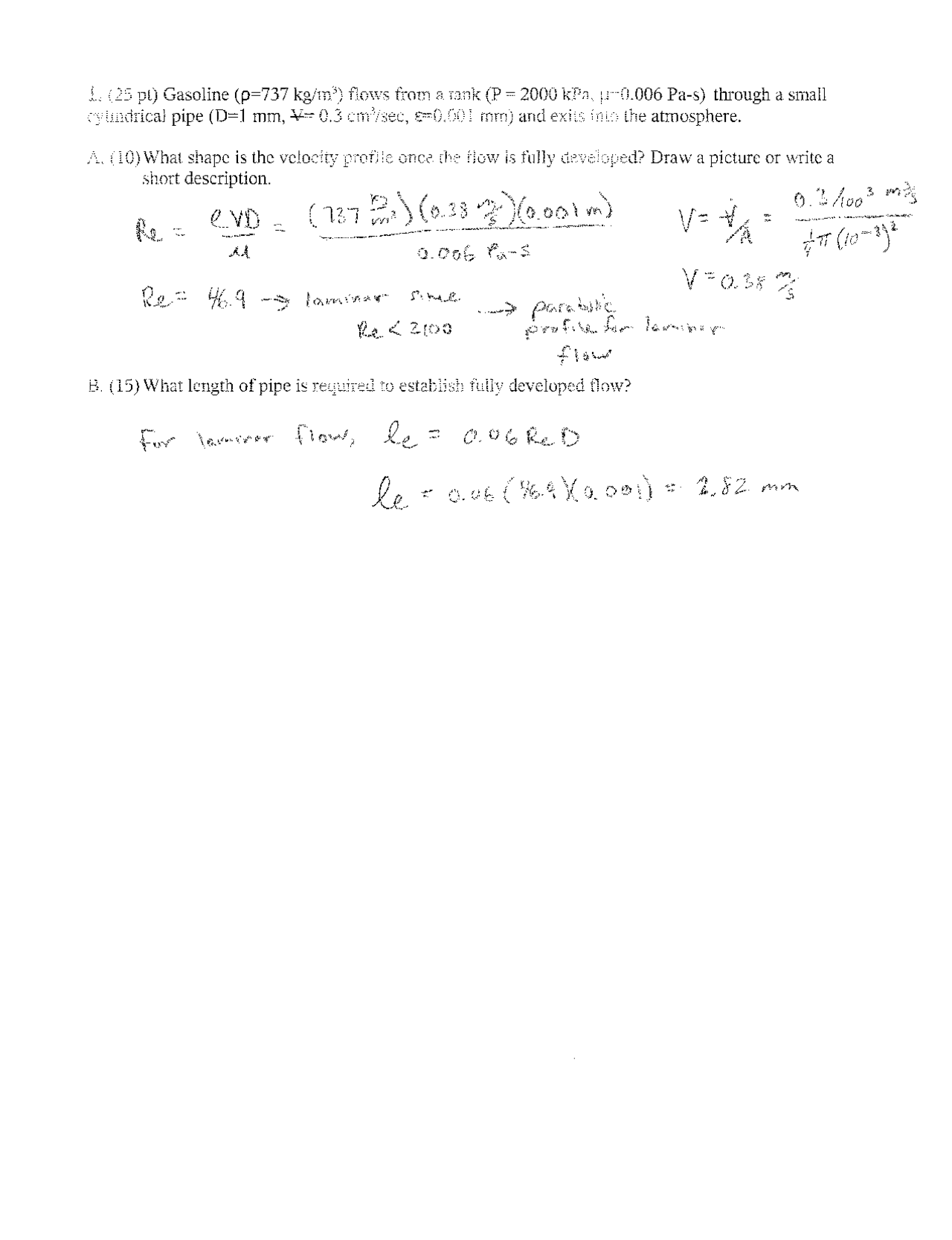 Quiz Paper Introduction Thermal Fluid Me 2124 Docsity