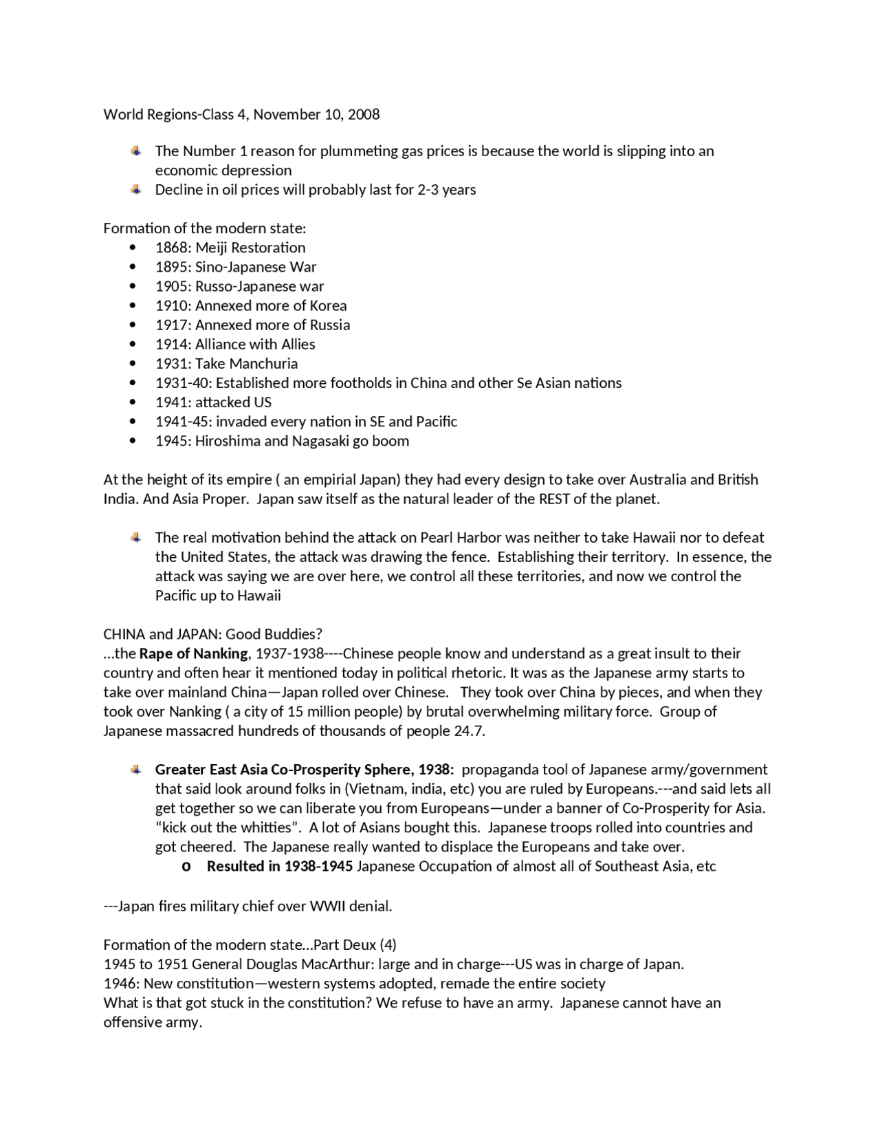 World Regions Notes World Regions Geog 1014 Docsity