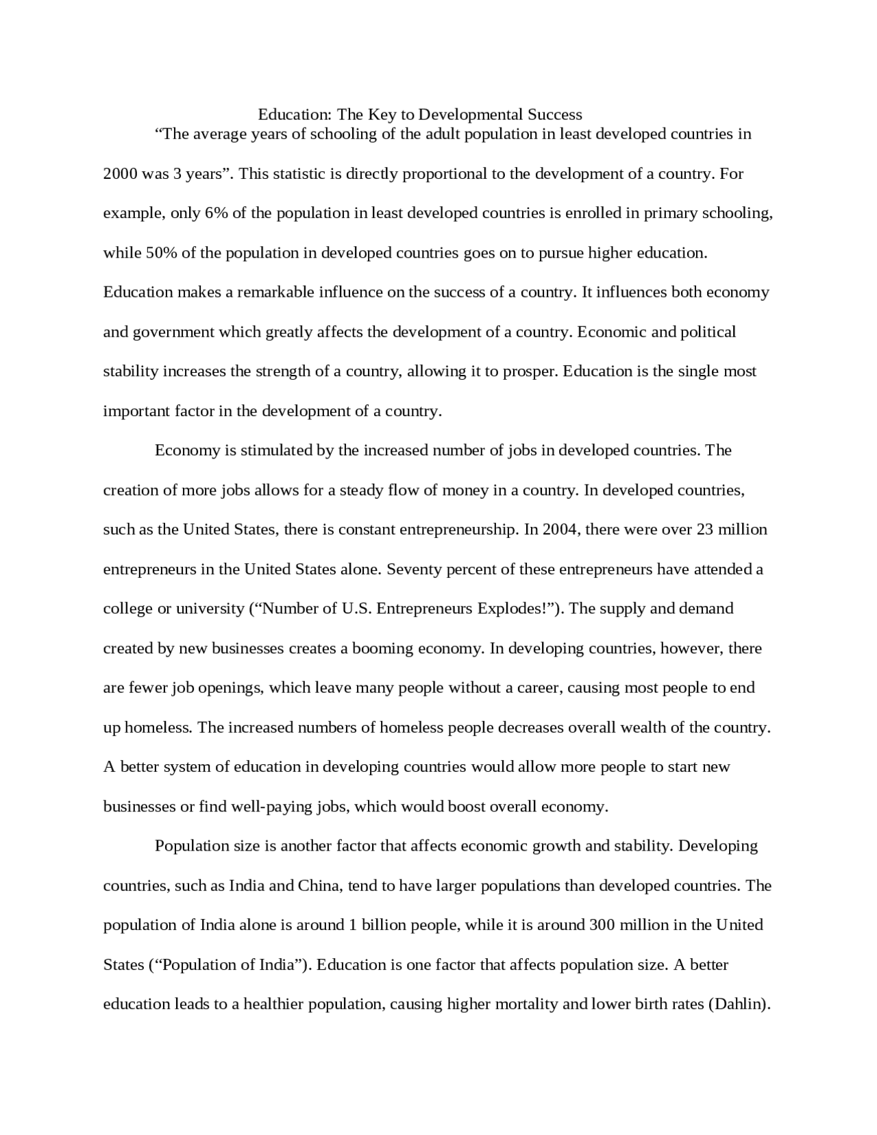 Education Paper First Year Writing Engl 1106 Docsity