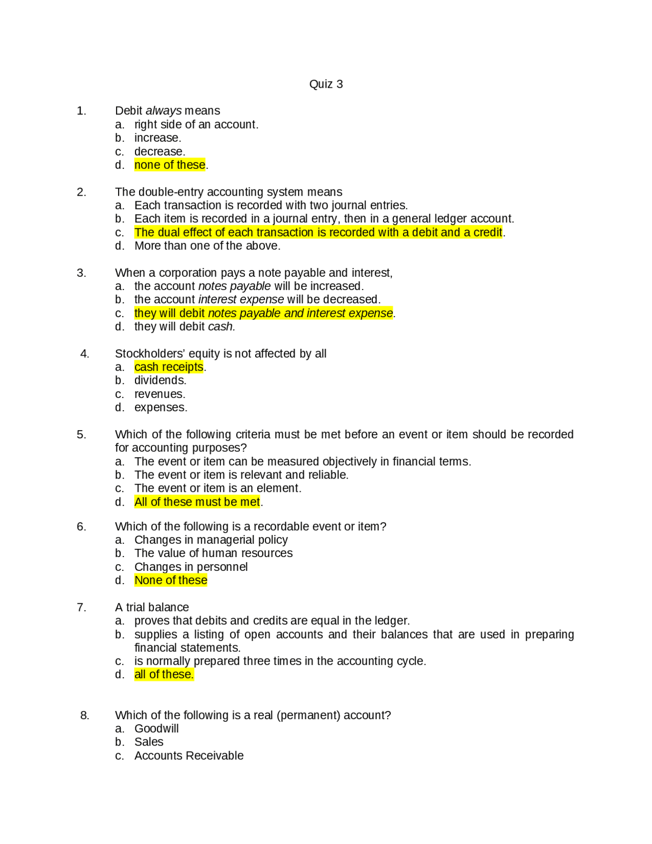 Solved Multiple Choice Questions On Intermediate Financial Accounting