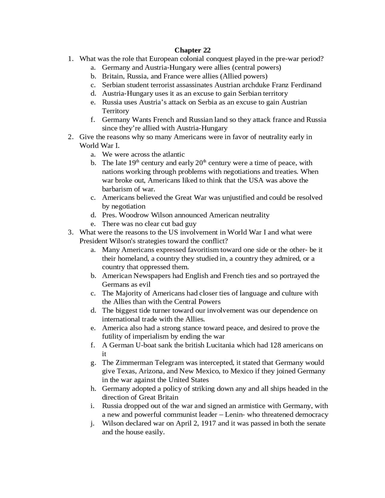 Exam Review Questions - History United States Since 1865 | HIST 157 ...