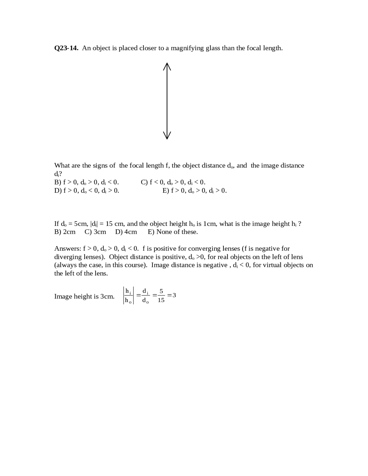 Questions With Answer Key For General Physics Ii Phys 2020 Docsity