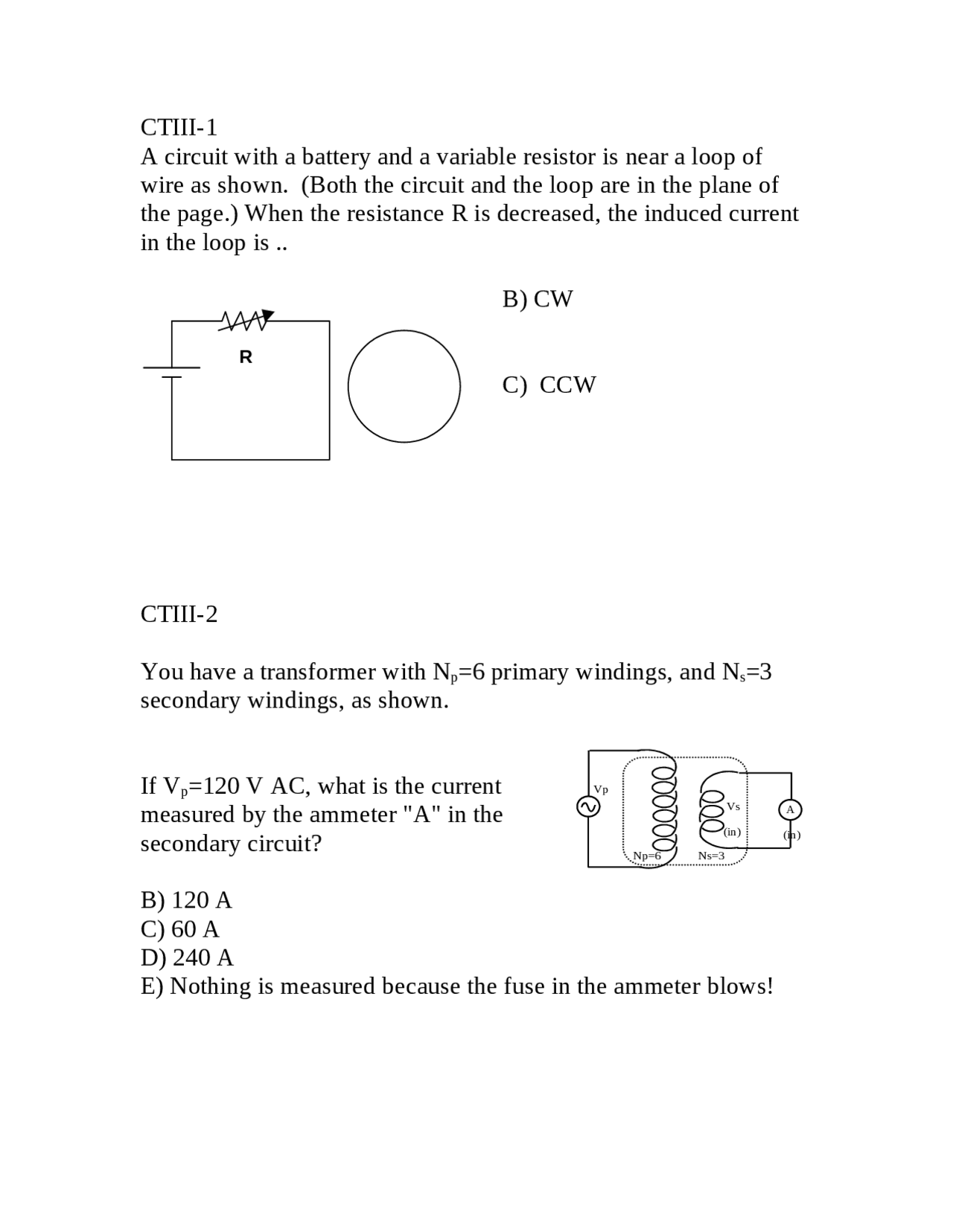 Solution For Exam Questions General Physics 2 Phys 2020 Docsity
