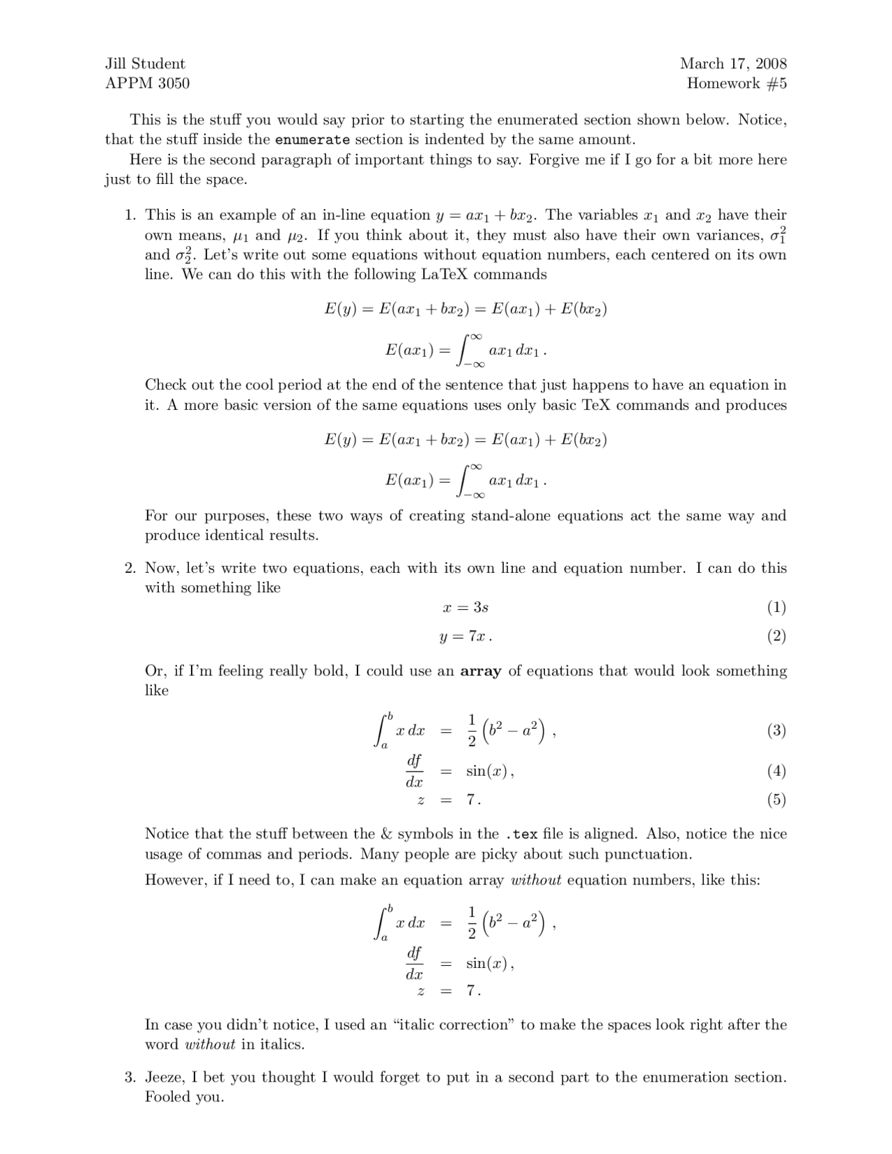 Homework 5 Scientific Computing In Matlab Appm 3050 Docsity