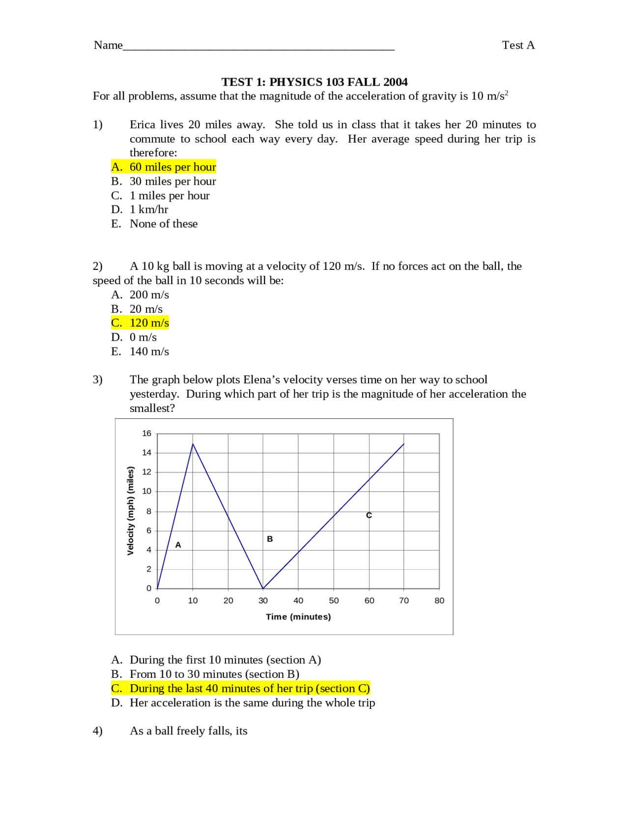 22 Solved Questions On Accelerations Of Gravity Exam 1 Phys 103