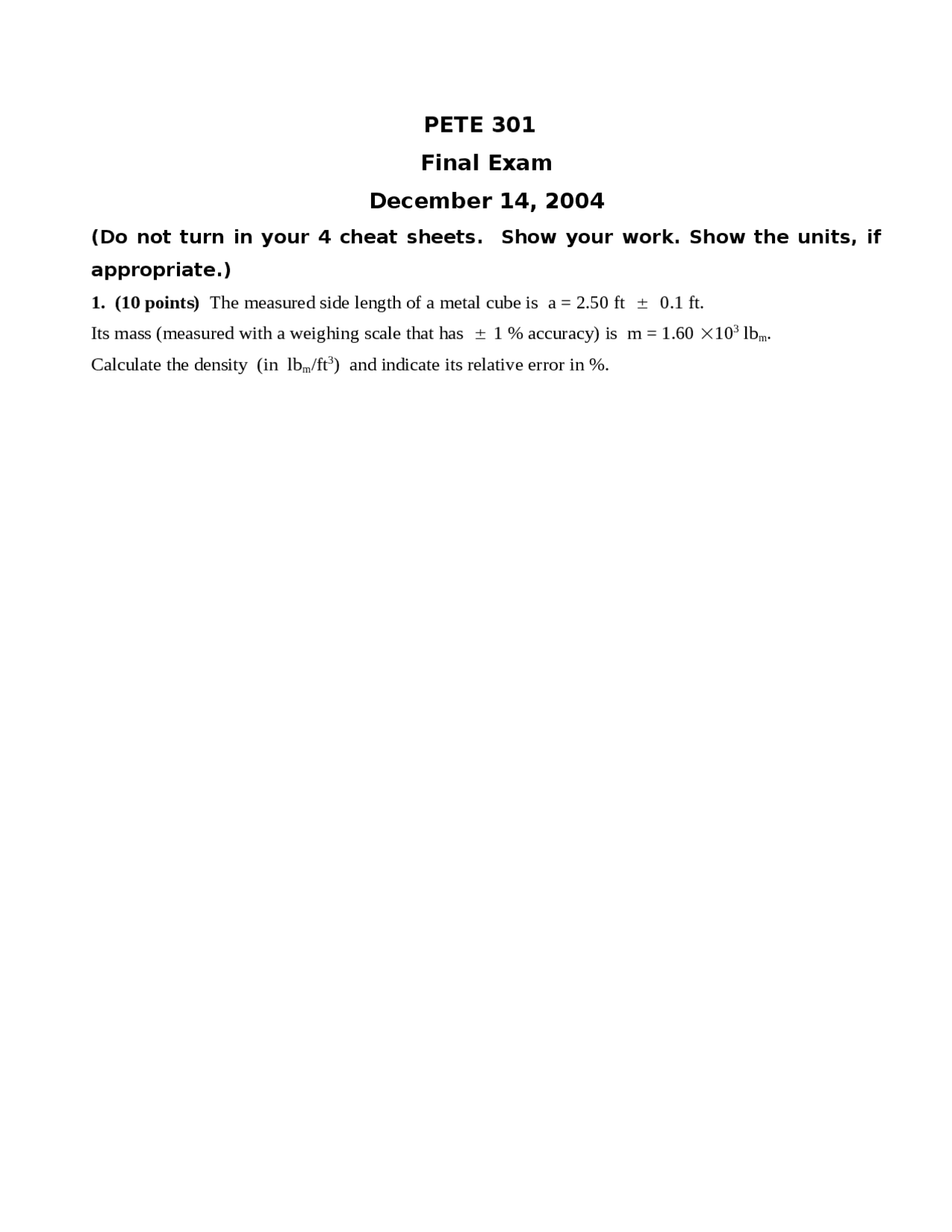 Newton-Raphson Method - Final Exam for Introduction to Drilling Systems | PETE 301 | Exams ...