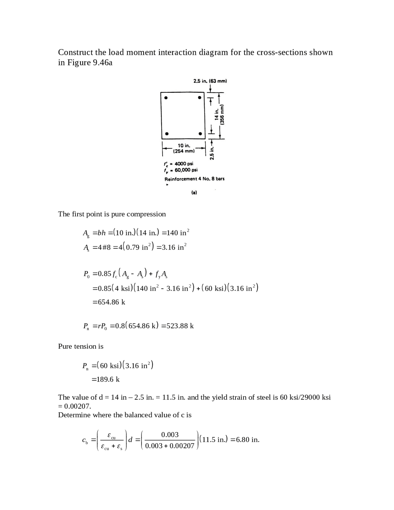 Structure Concrete Design Assignment Cven 444 Docsity