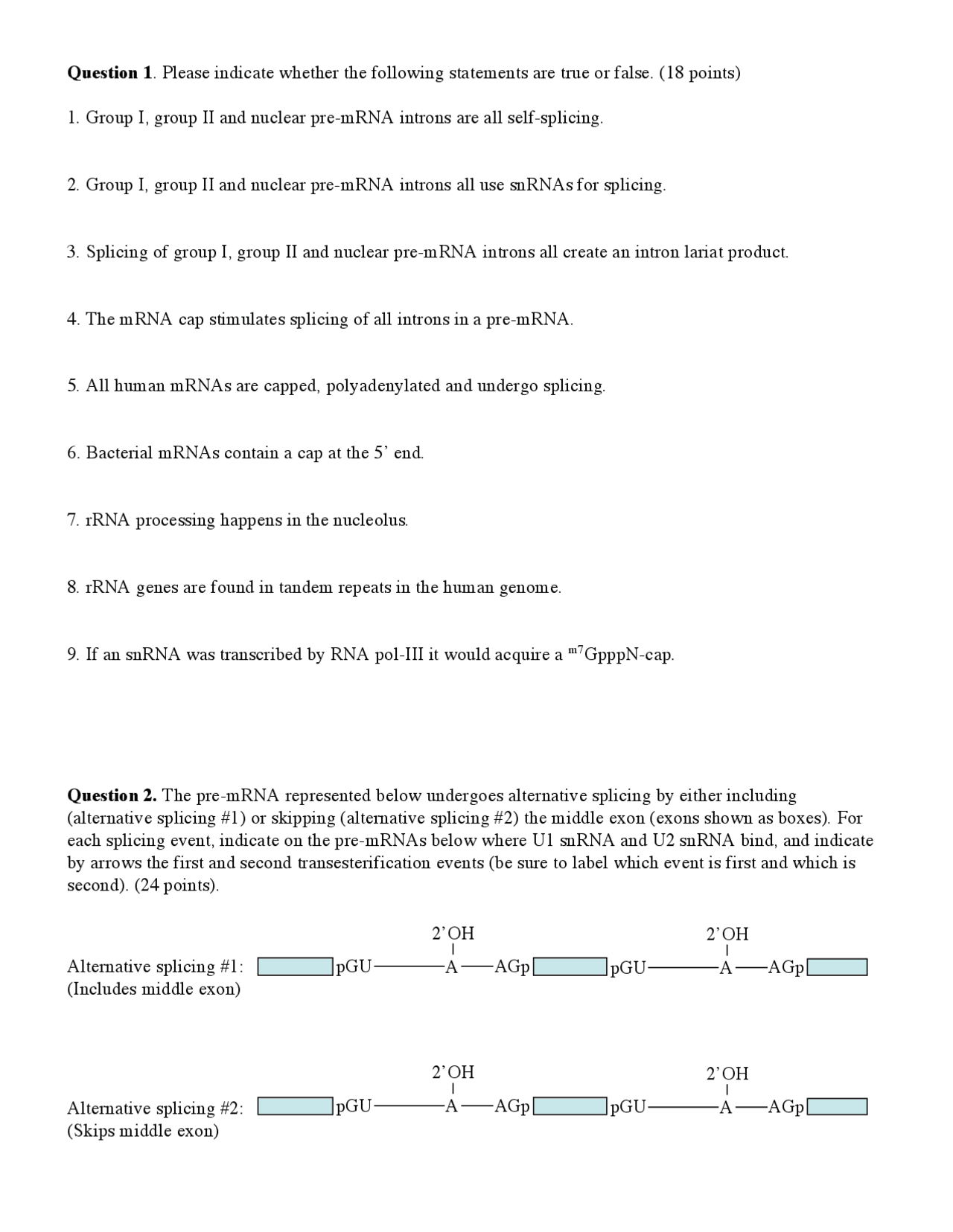 Lab I Questions Molecular Biology Mcdb 3500 Docsity