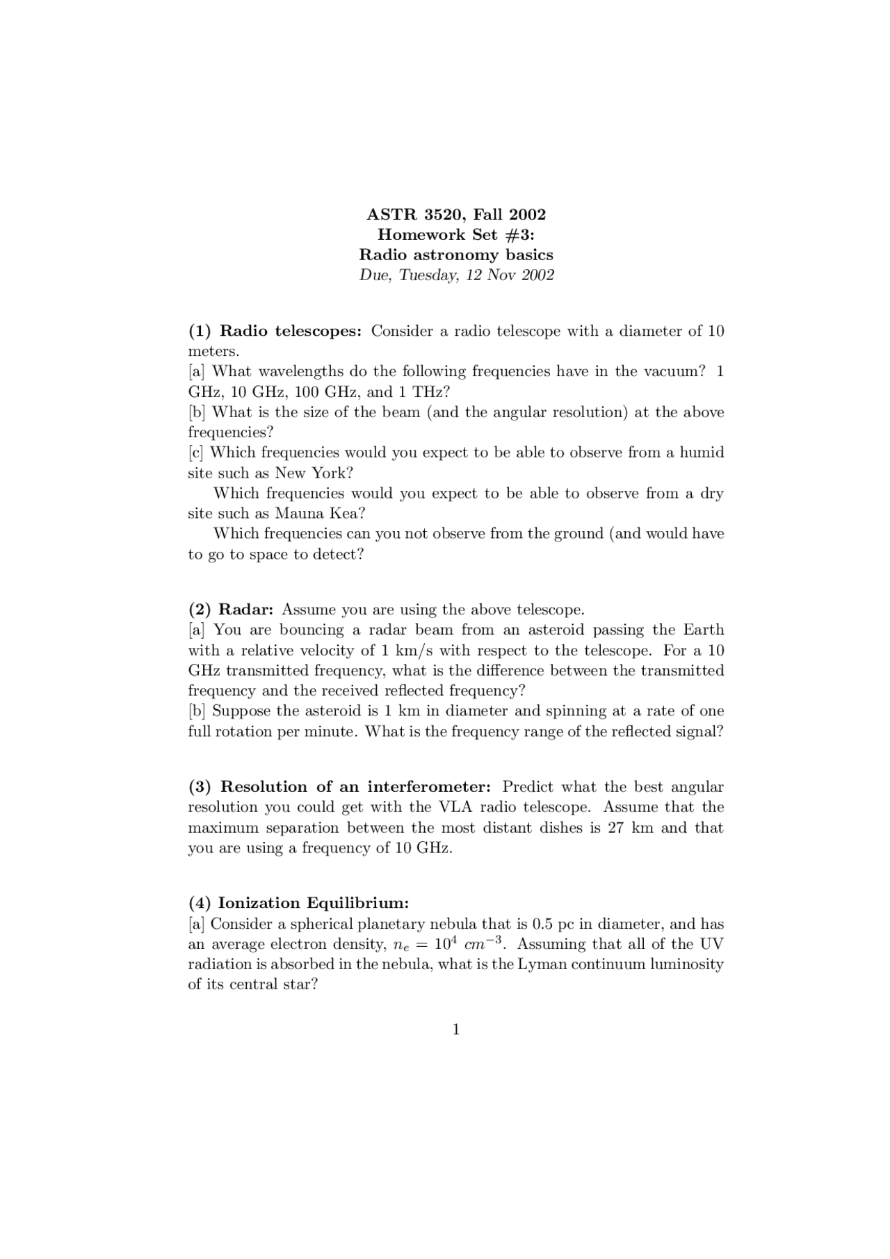 Basics of Radio Astronomy - Observations and Instrumentation 2 | ASTR ...