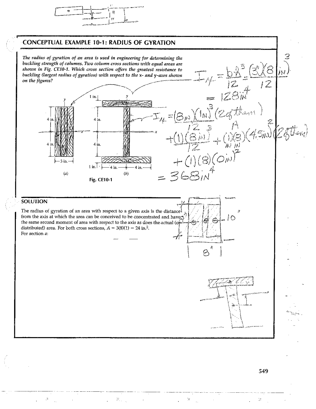 Radius of Gyration - Engineering Mechanics: Statics | CVEN 221 - Docsity