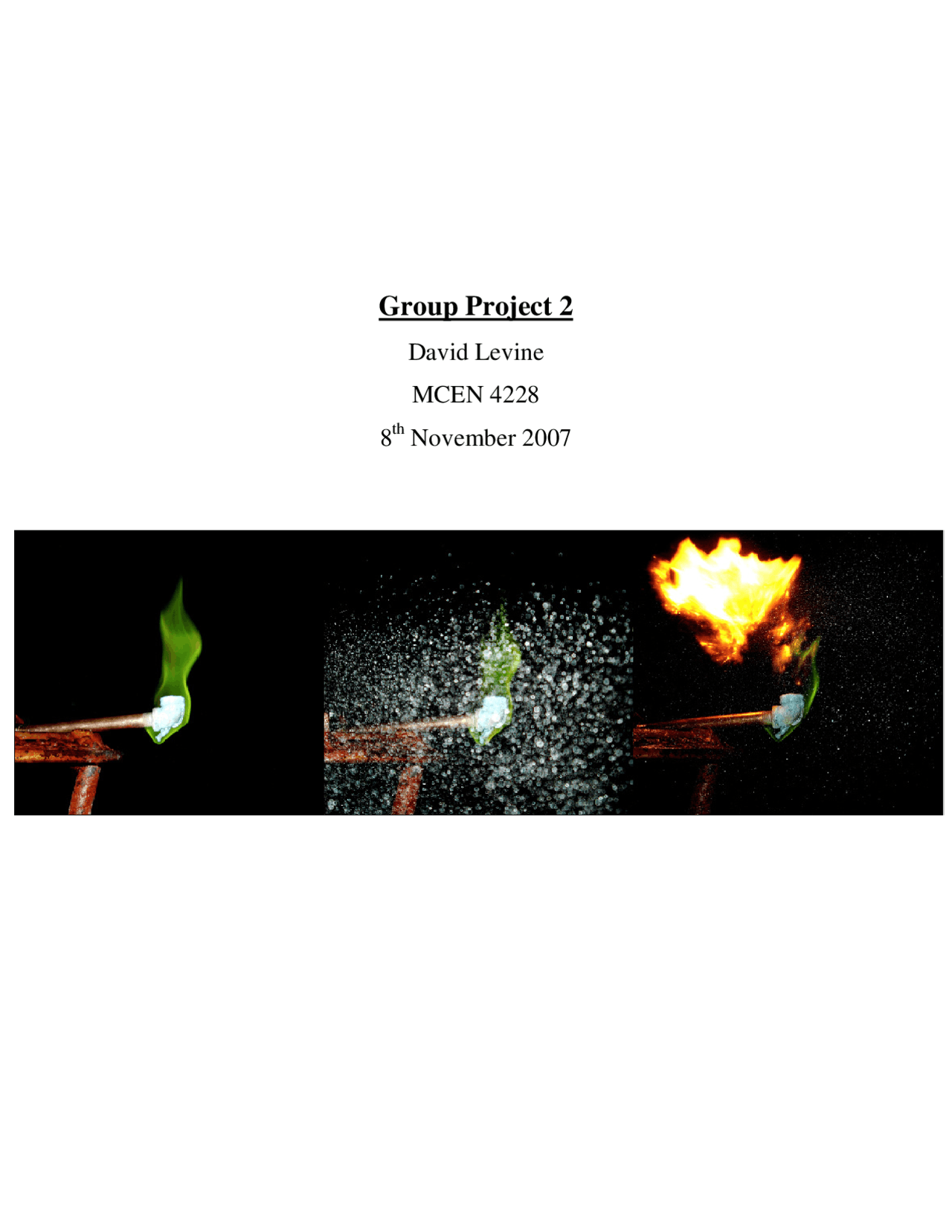 Experimental Setup And Safety Precautions Project Mcen 4228 Docsity